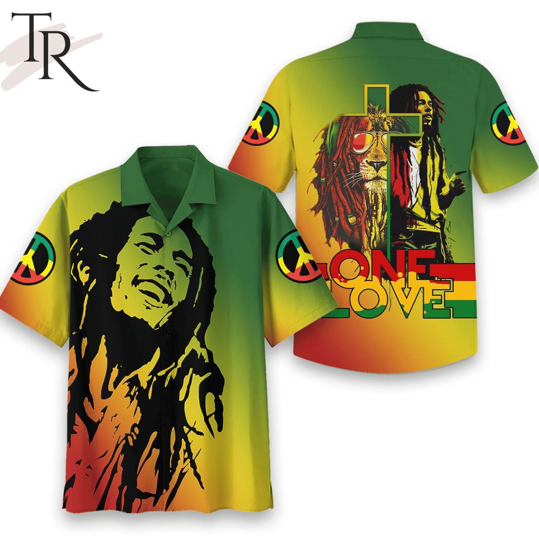 Bob Marley One Love Hawaiian Shirt - Walmart.com