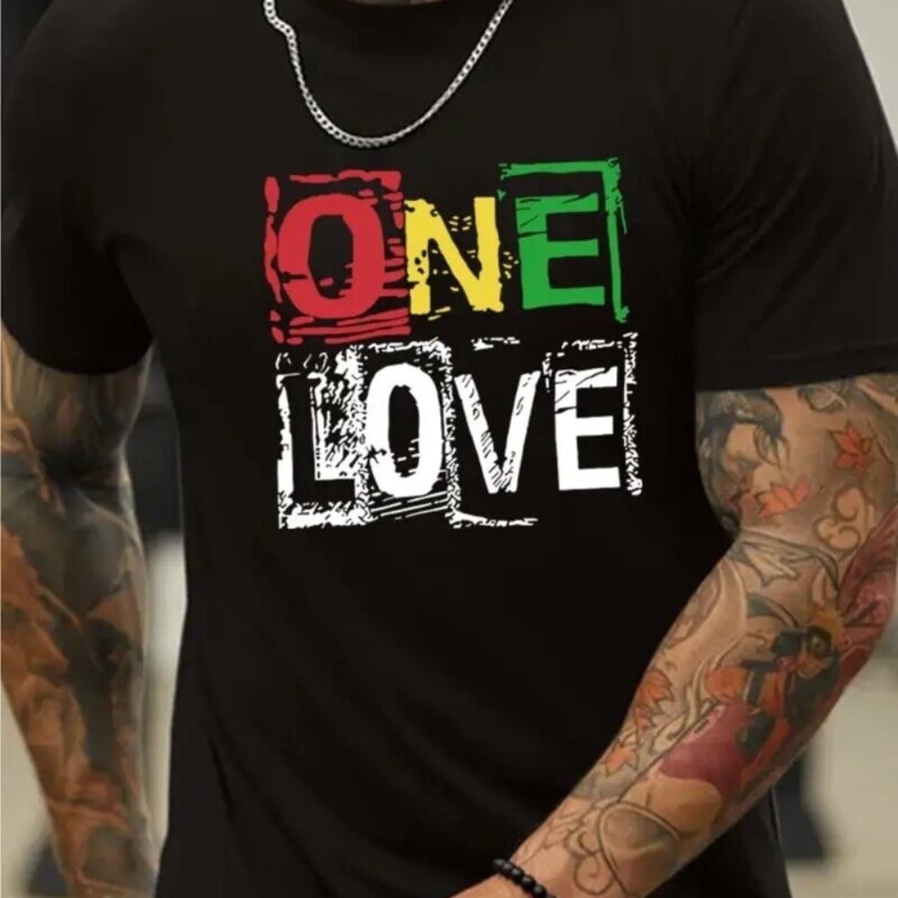 Bob Marley One Love Inspired T-shirt Jamaican Reggae Lover Men Women ...