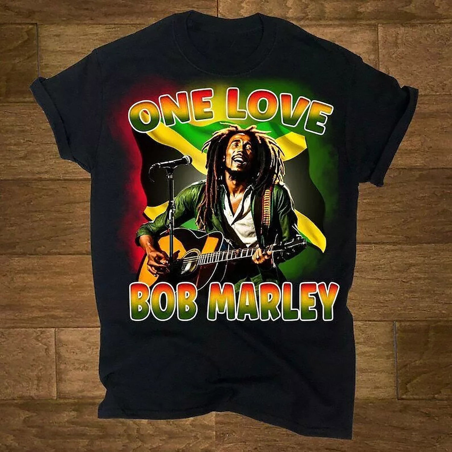 Bob Marley One Love T Shirt Black - Walmart.com