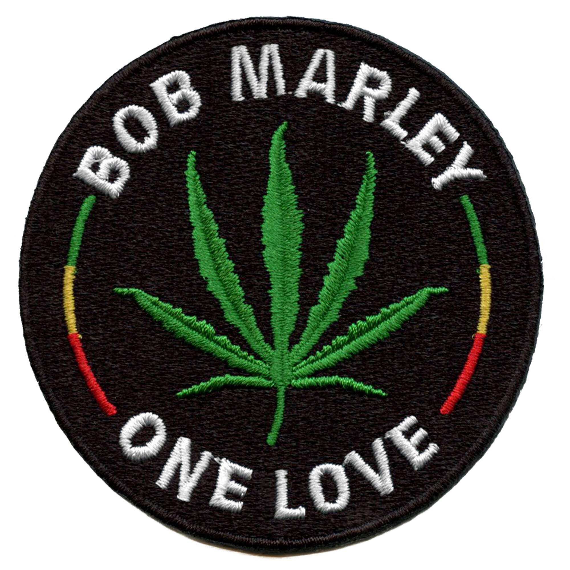 Bob Marley Patch Leaf new Official Black - Walmart.com