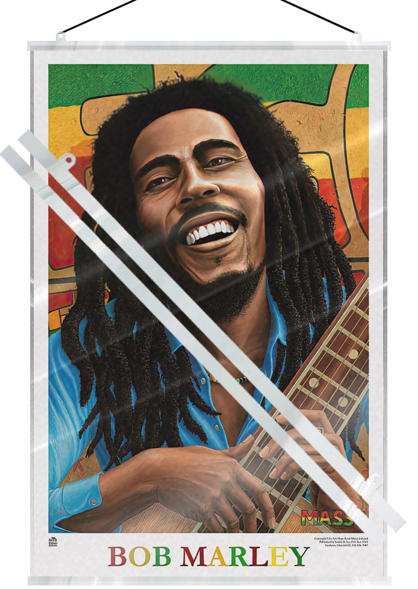 Bob Marley - Pop-Art Music Poster (Bob Masse Art - Tuff Gong - Smiling ...