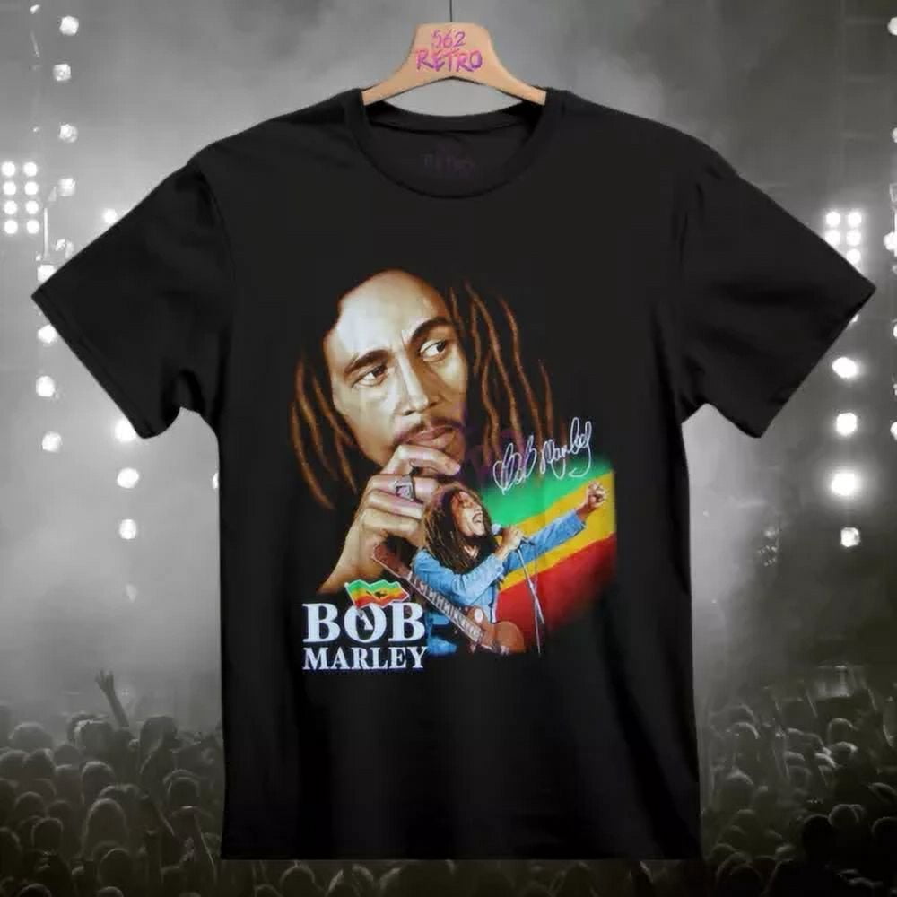 Bob Marley Reggae Band T-Shirt Black S-5Xl Hot Trending Shirt ...