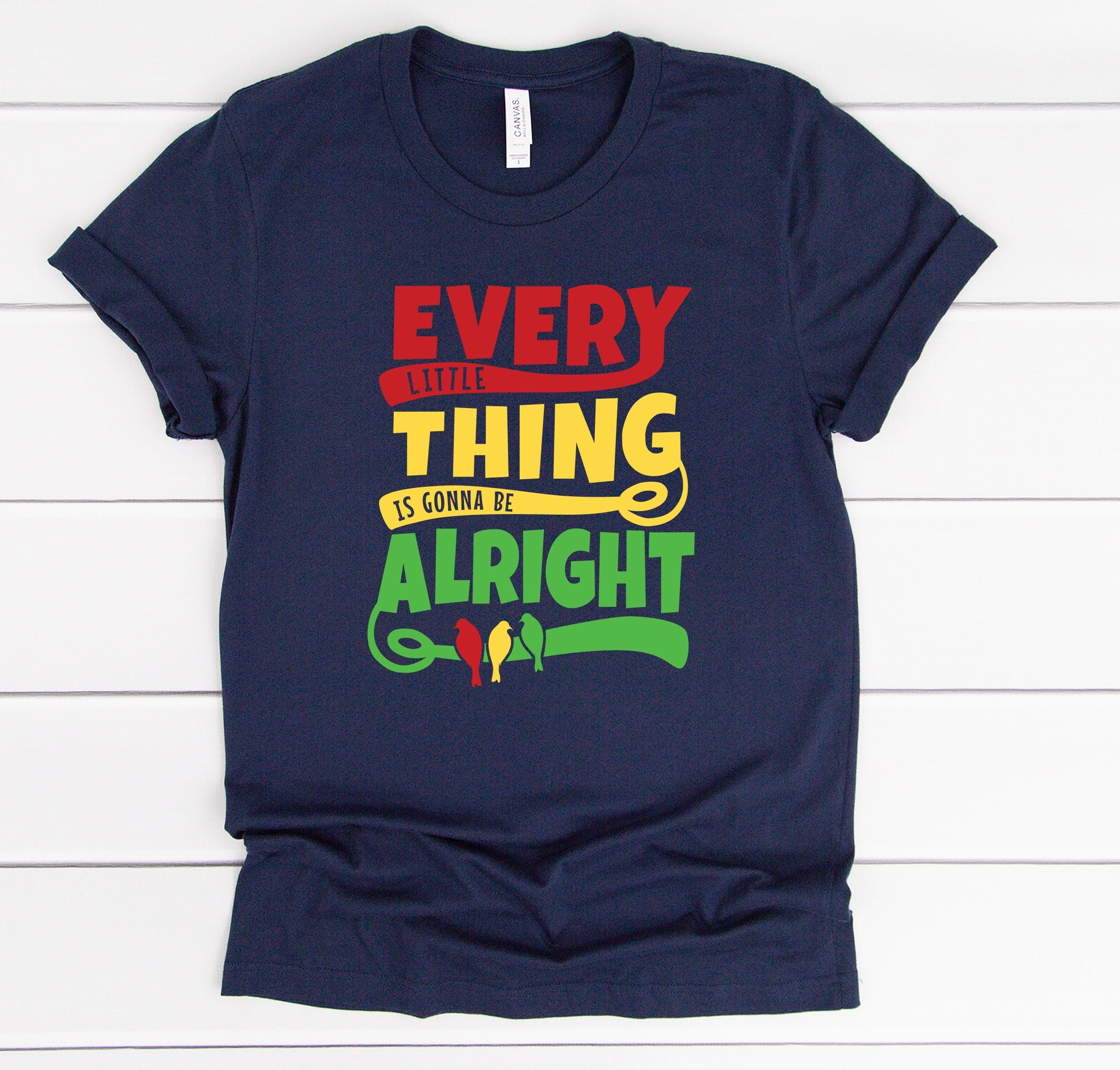 Bob Marley Shirt - Famous Lyrics Tshirt - Jamaican Jamaica Vacation ...