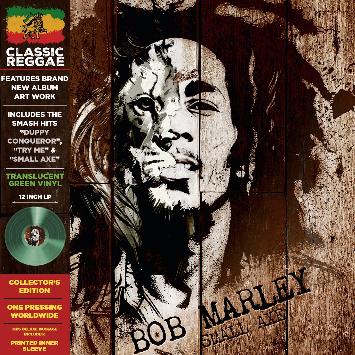 Bob Marley - Small Axe - Translucent Green - Music & Performance ...