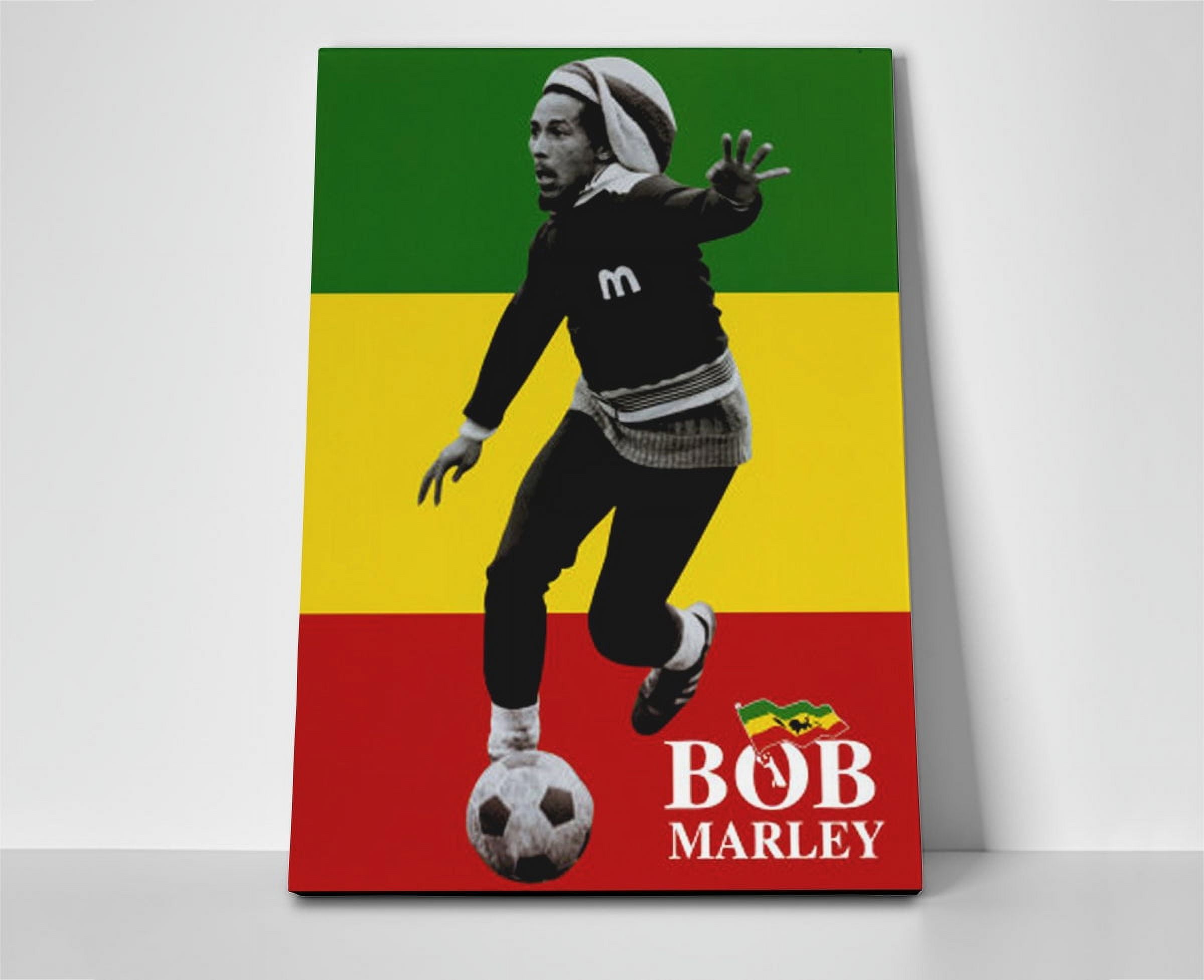 Bob Marley Soccer Poster or Wrapped Canvas - Walmart.com
