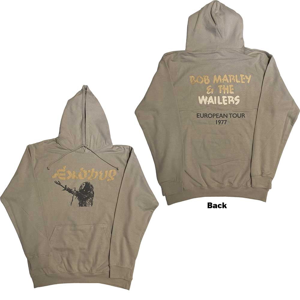 Bob Marley Unisex Pullover Hoodie: Exodus Mic Photo Wailers Tour 77 ...