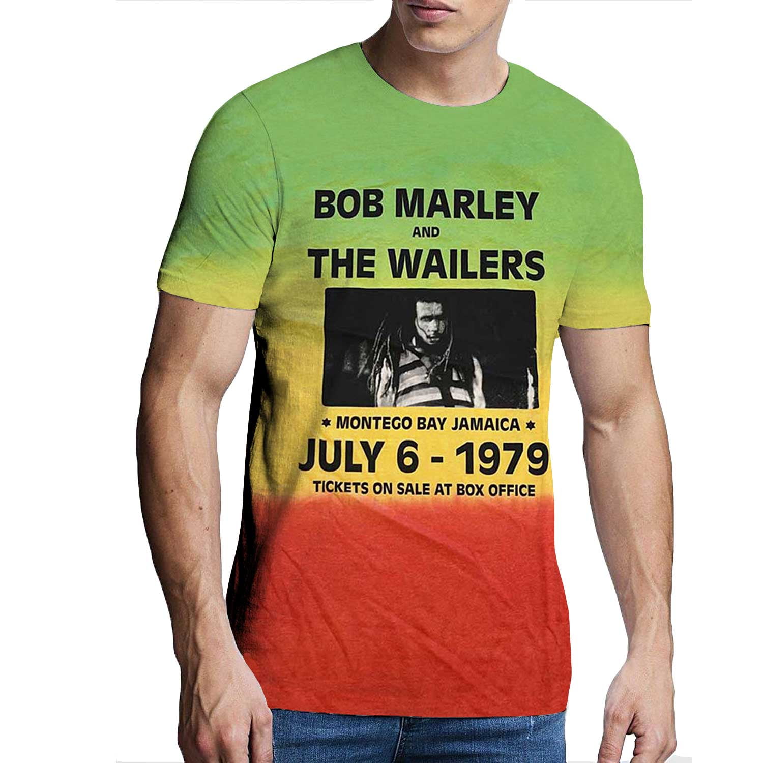 Bob Marley Unisex T-Shirt Montego Bay (Wash Collection) (Large) - Walmart.com