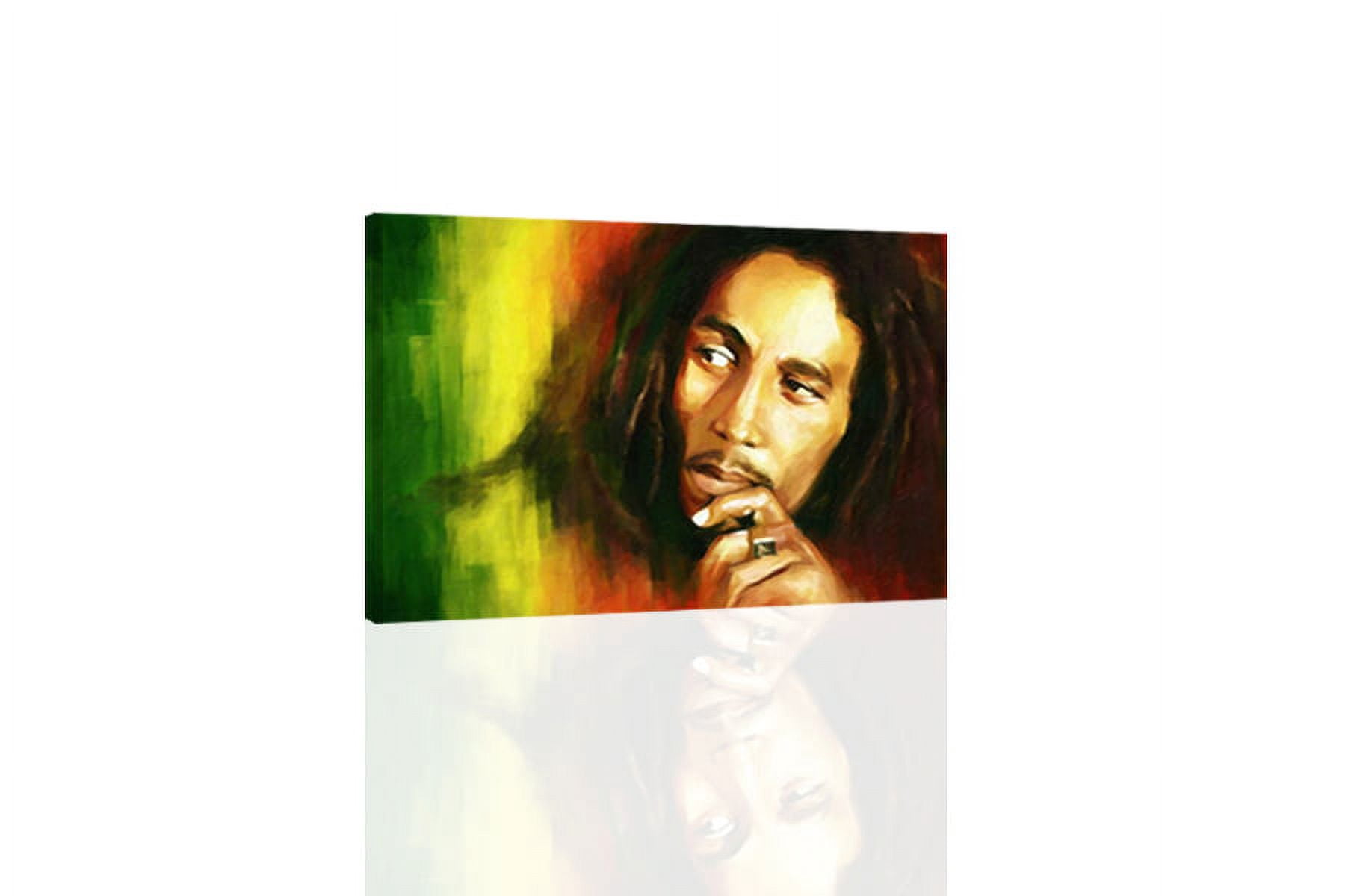 Bob Marley simulated painting on canvas - CANVAS OR PRINT WALL ART ...