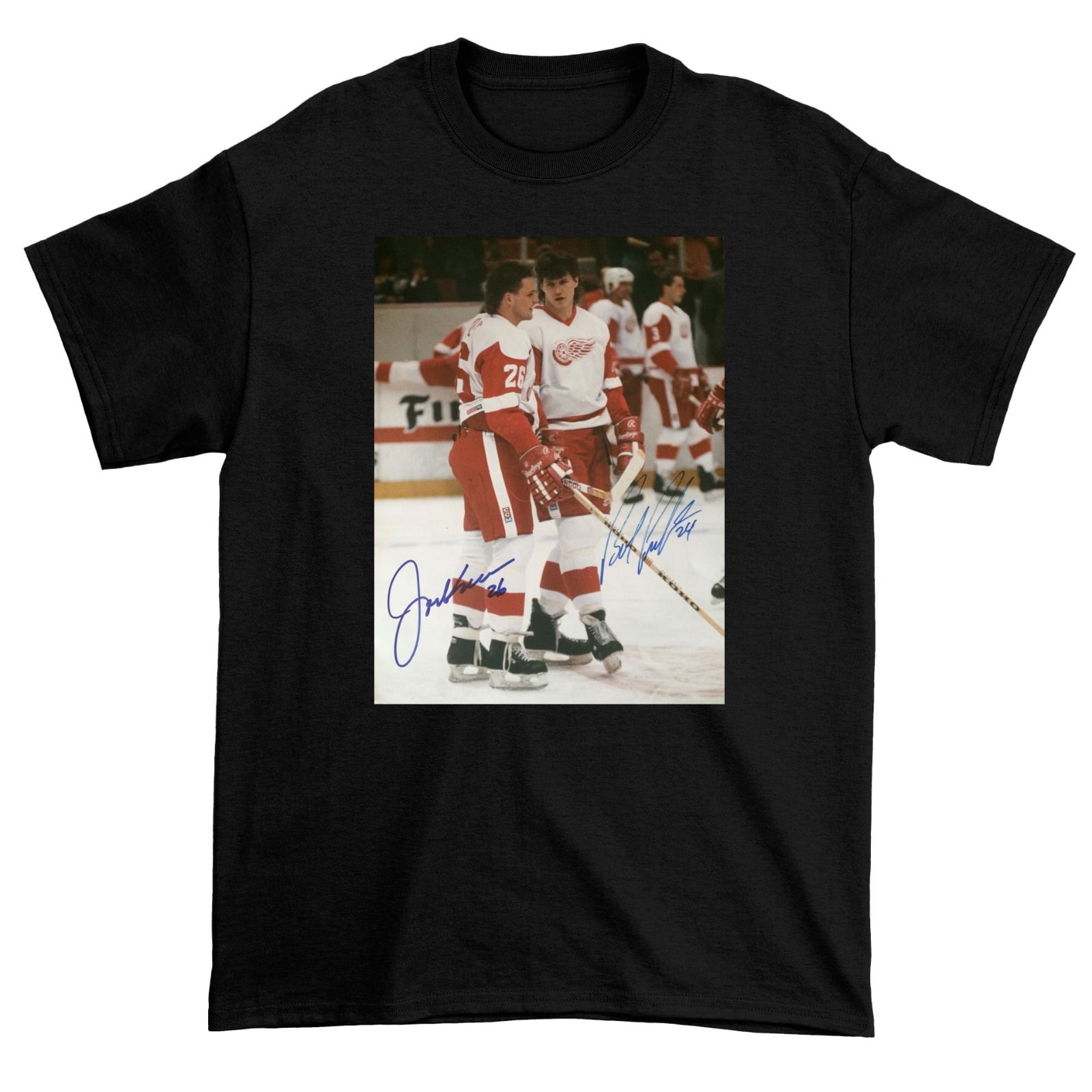 Bob Probert Joe Kocur Bruise Brothers Signed T-shirt Black Tee S-5XL ...