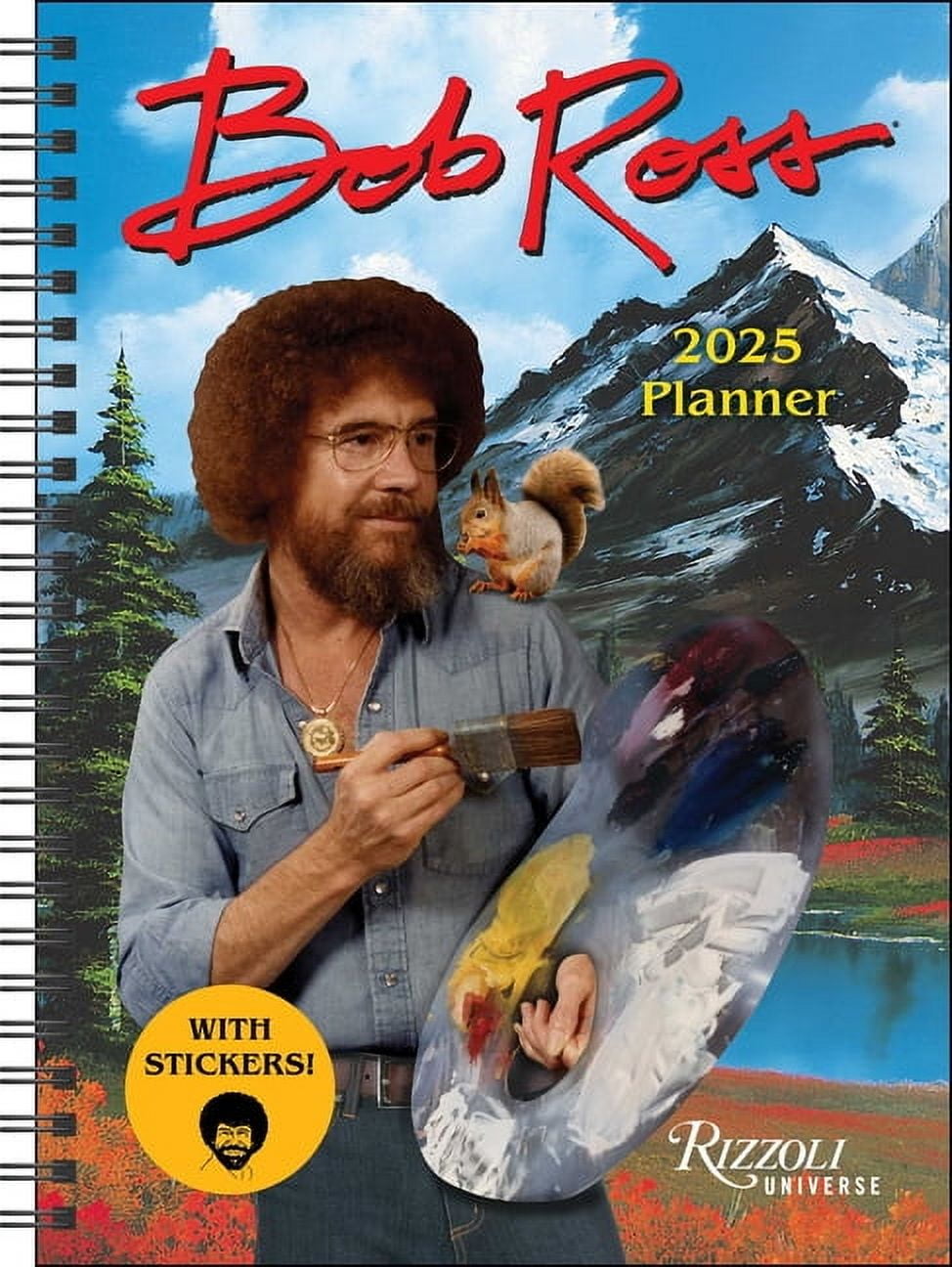 Bob Ross 16-Month 2025 Planner Calendar - Walmart.com