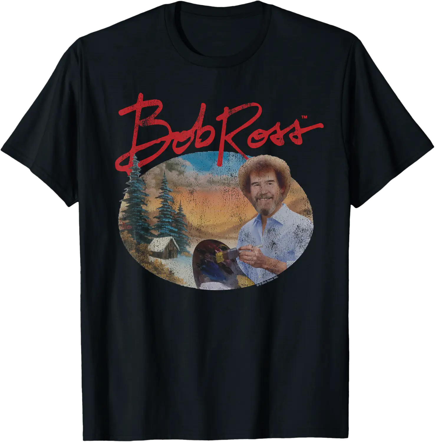 Bob Ross A Warm Winter T-Shirt - Walmart.com