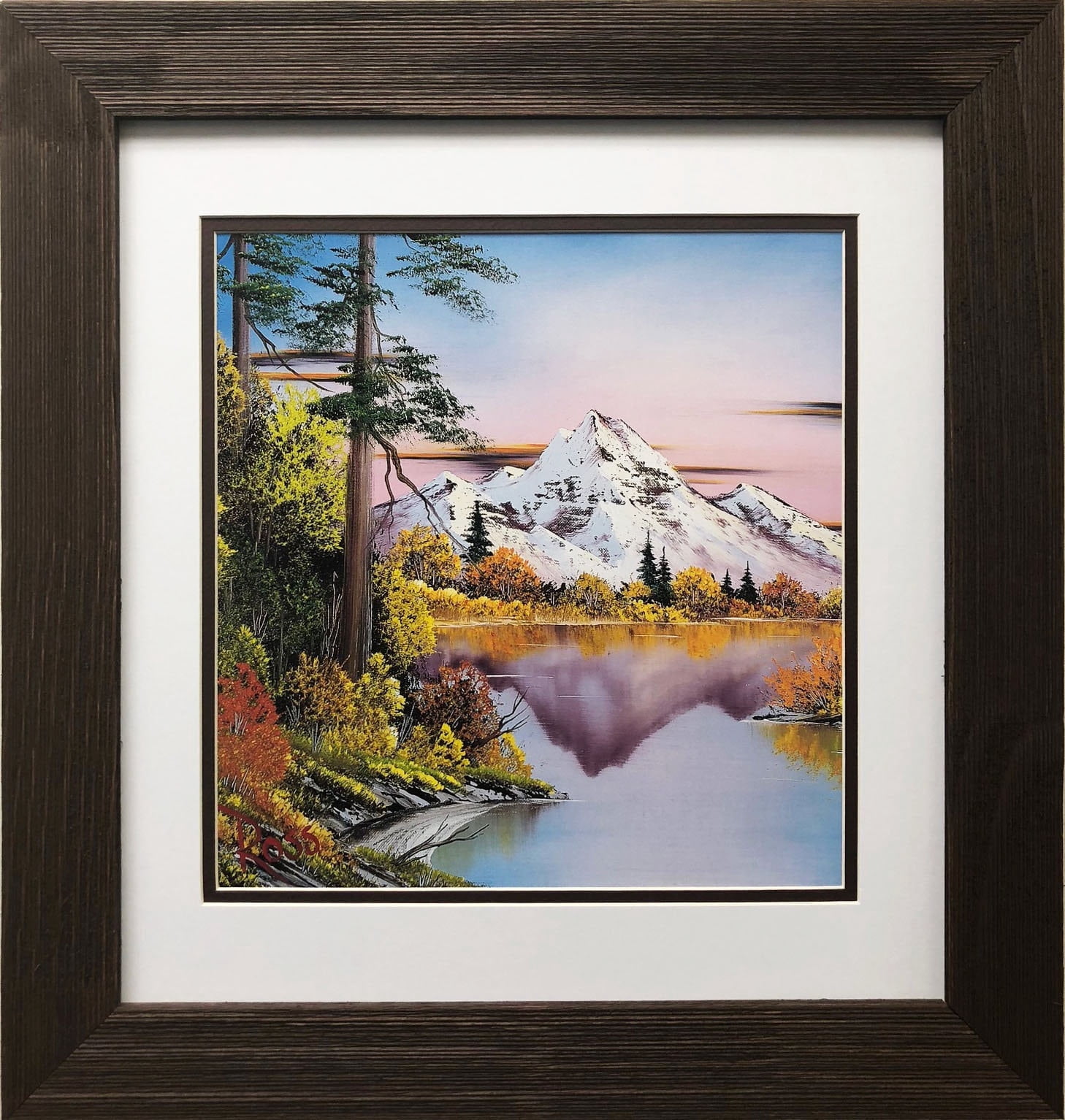 Bob Ross "Autumn Glory" CUSTOM FRAMED ART Generic - Walmart.com