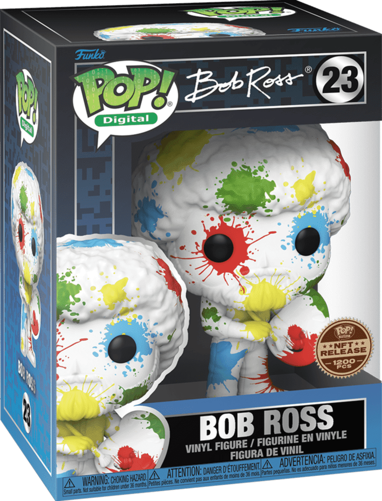 Funko POP! Digital Bob Ross #23 [Pallette Splatter] LE 1200 NFT ...