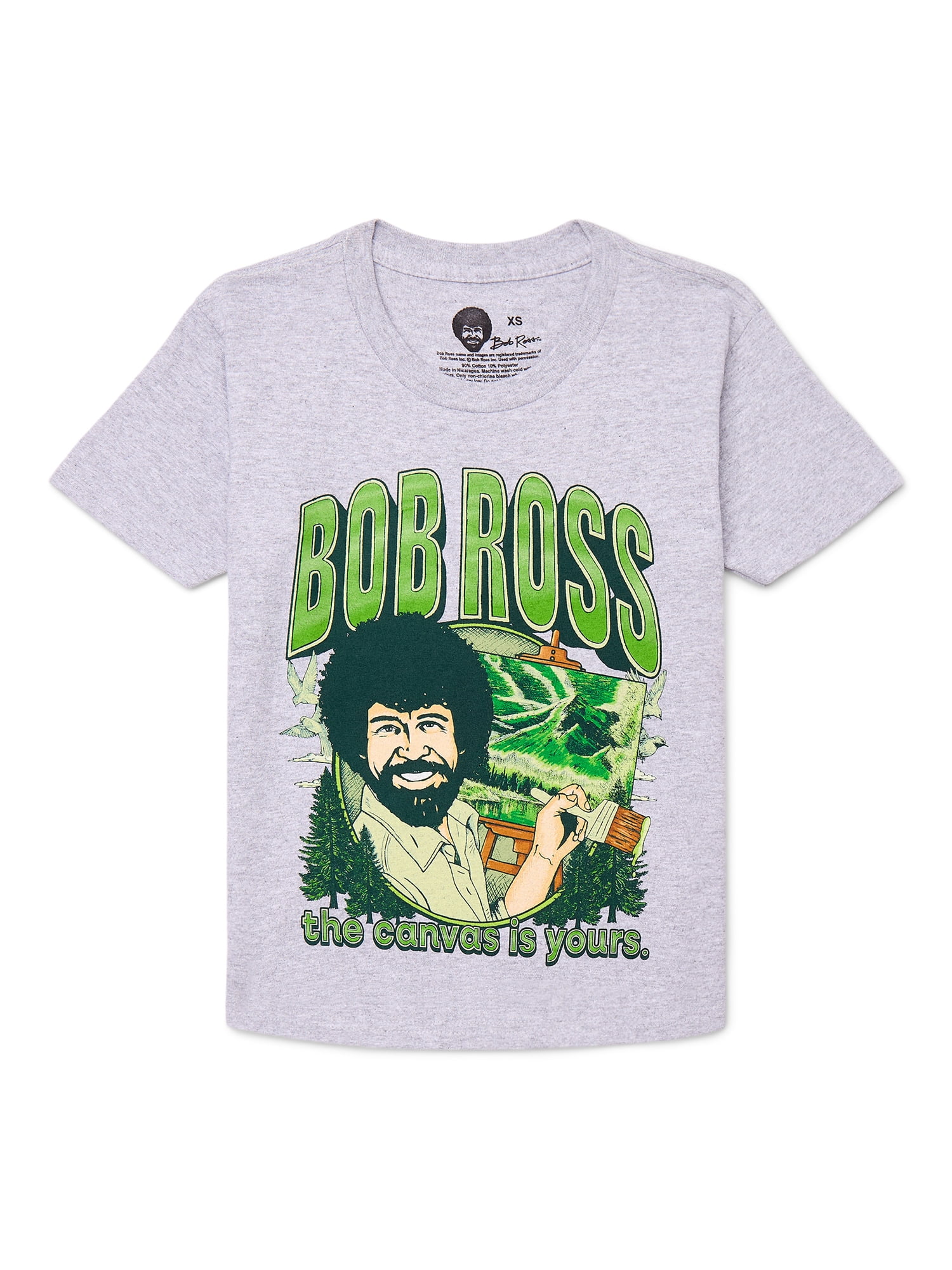 Bob Ross Boys' Graphic Tee with Short Sleeves, Sizes 4-18 - Walmart.com