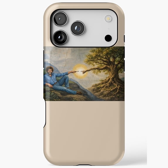 Bob Ross Creation of Adam Art Case iPhone 17 11 12 13 14 15 17 Pro Max ...