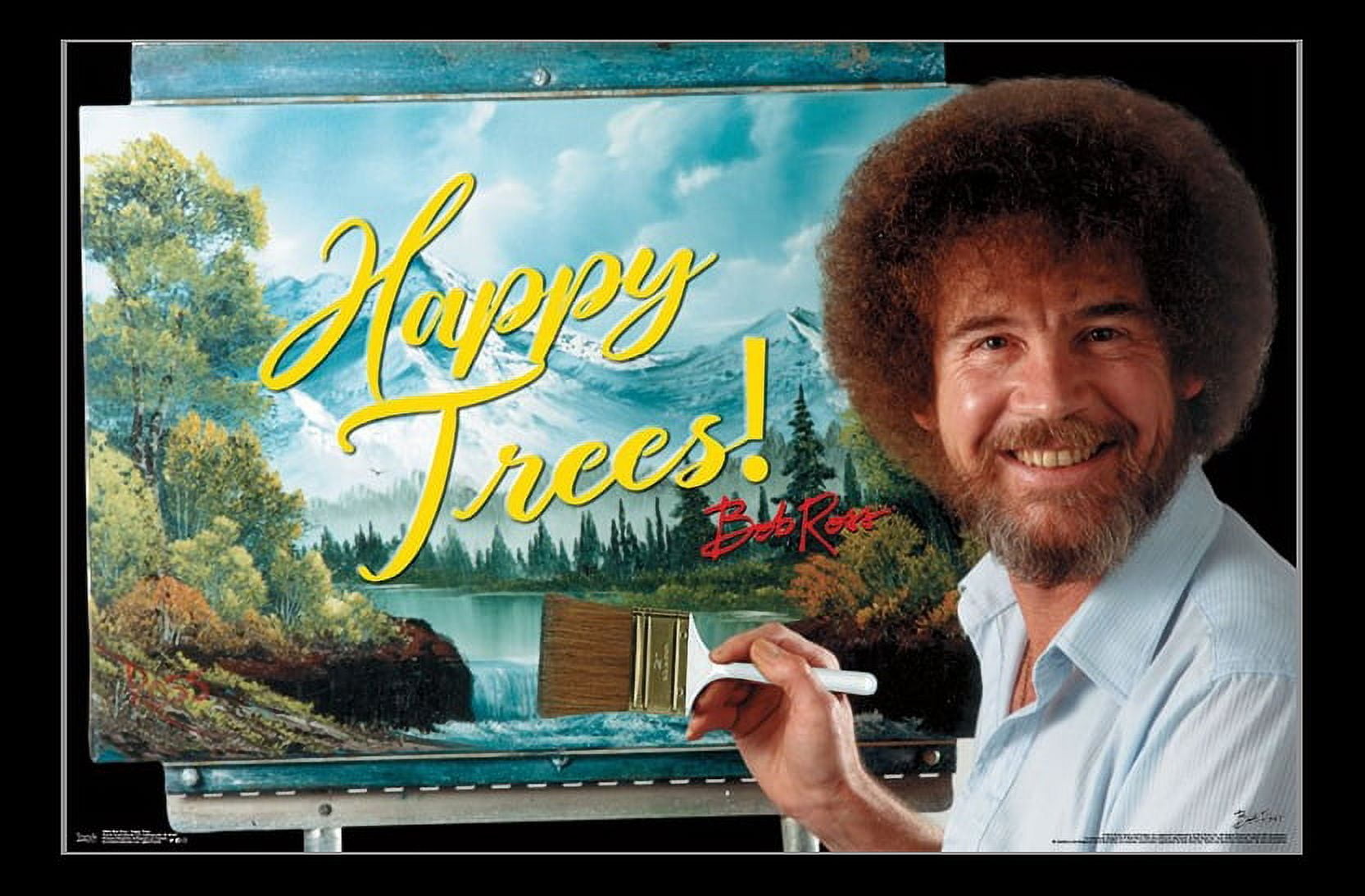Bob Ross - Happy Trees Poster Print (34 x 22) - Walmart.com