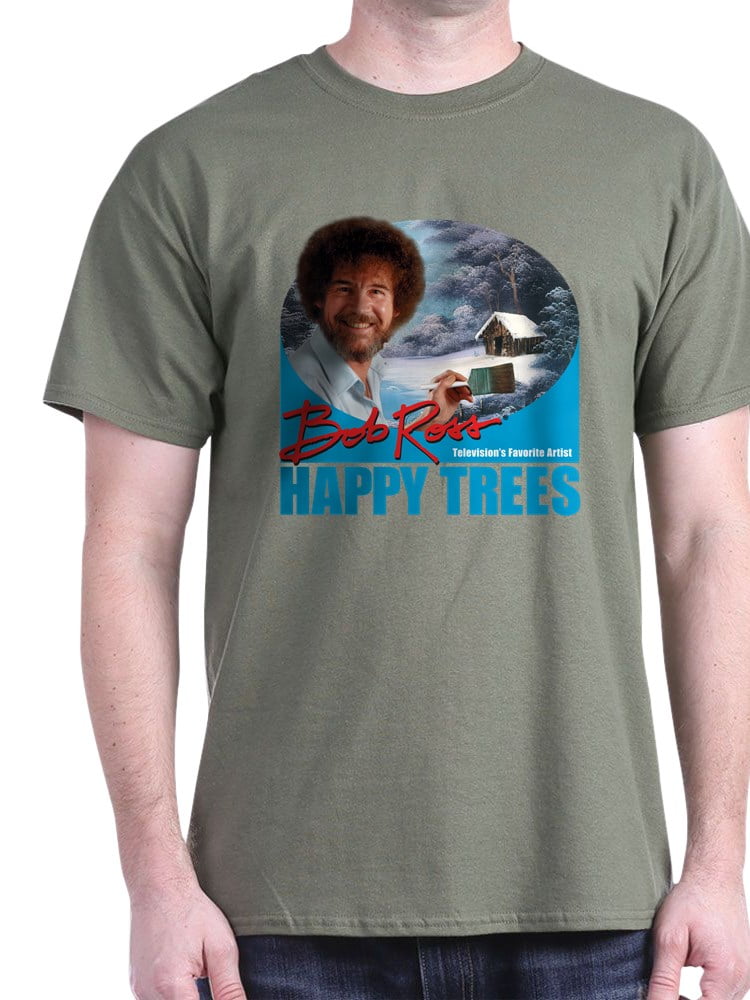 Bob Ross Happy Trees! T-Shirt - 100% Cotton T-Shirt - Walmart.com