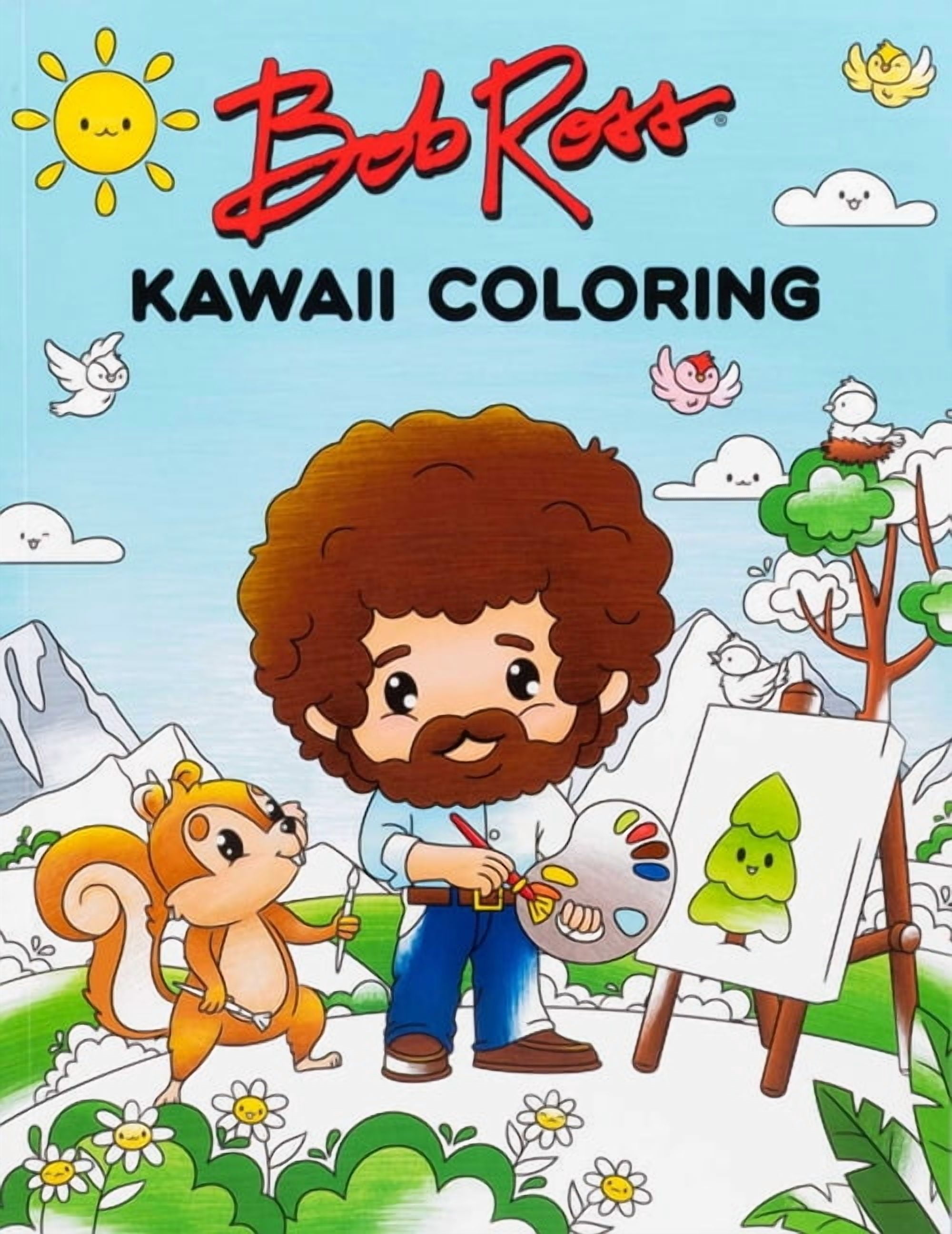 Bob Ross Kawaii Coloring (Paperback) - Walmart.com