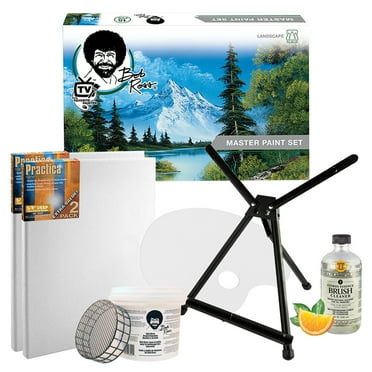 Bob Ross Art Kit: Complete Painting Supplies & Master Oil Palette with ...