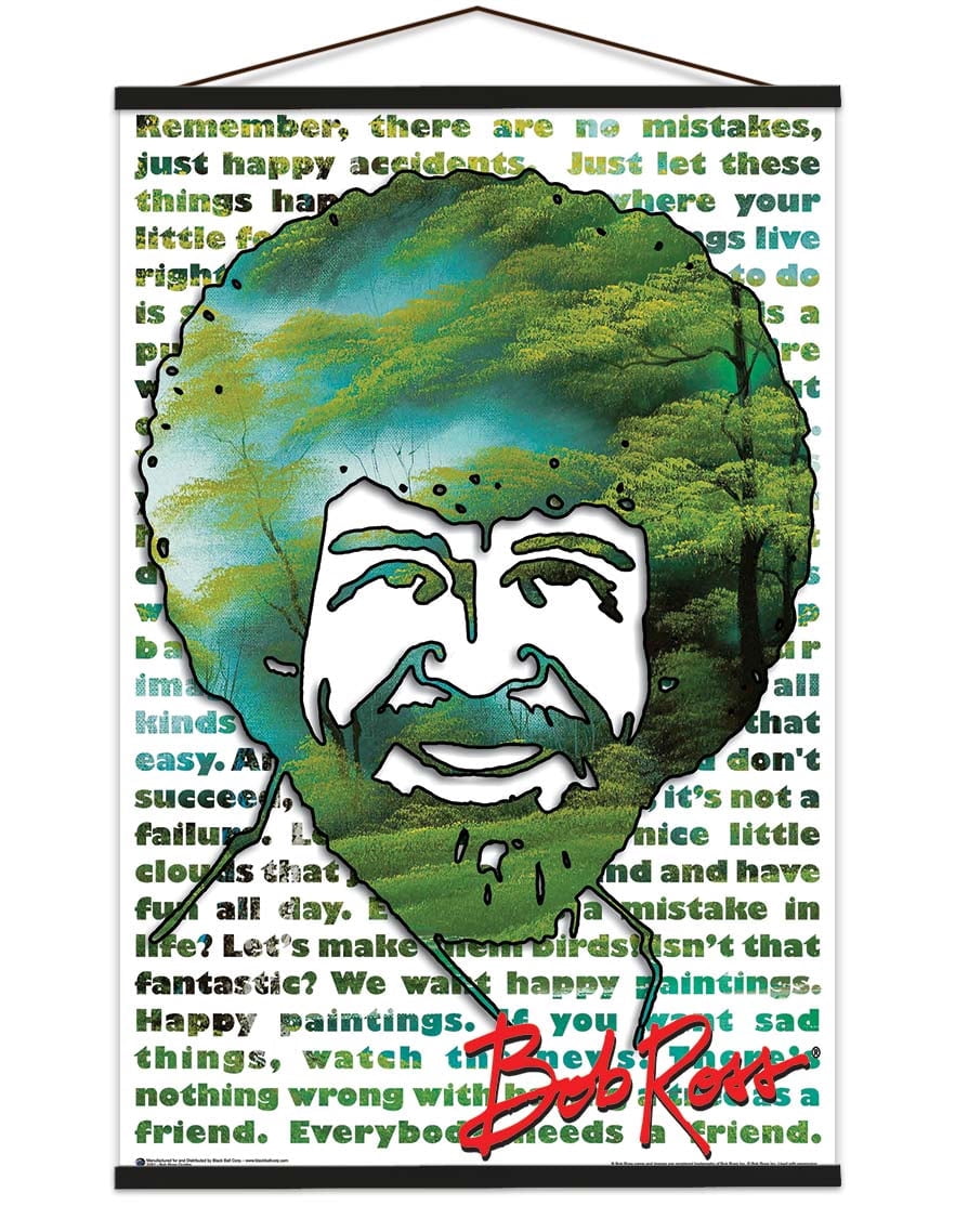 Bob Ross - Motivational Painting - Quotes Poster - Officially Licensed ...