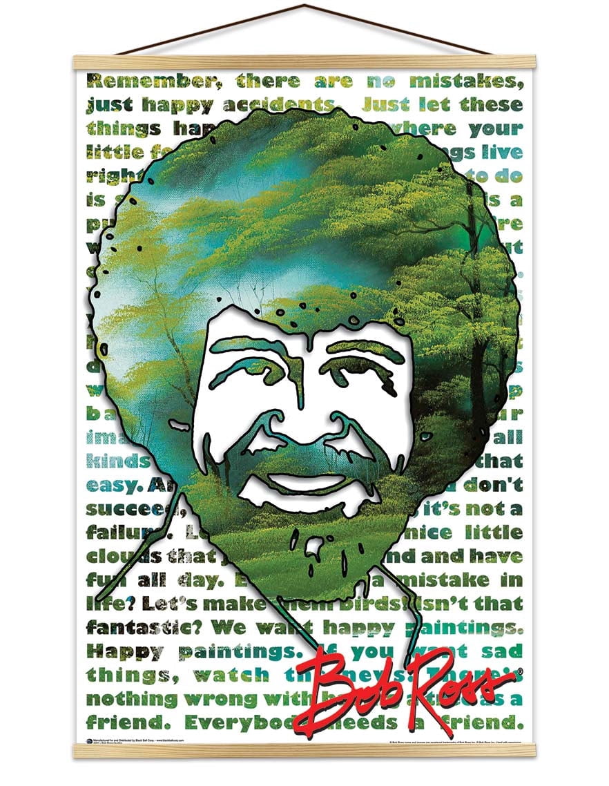 Bob Ross - Motivational Painting - Quotes Poster - Officially Licensed ...