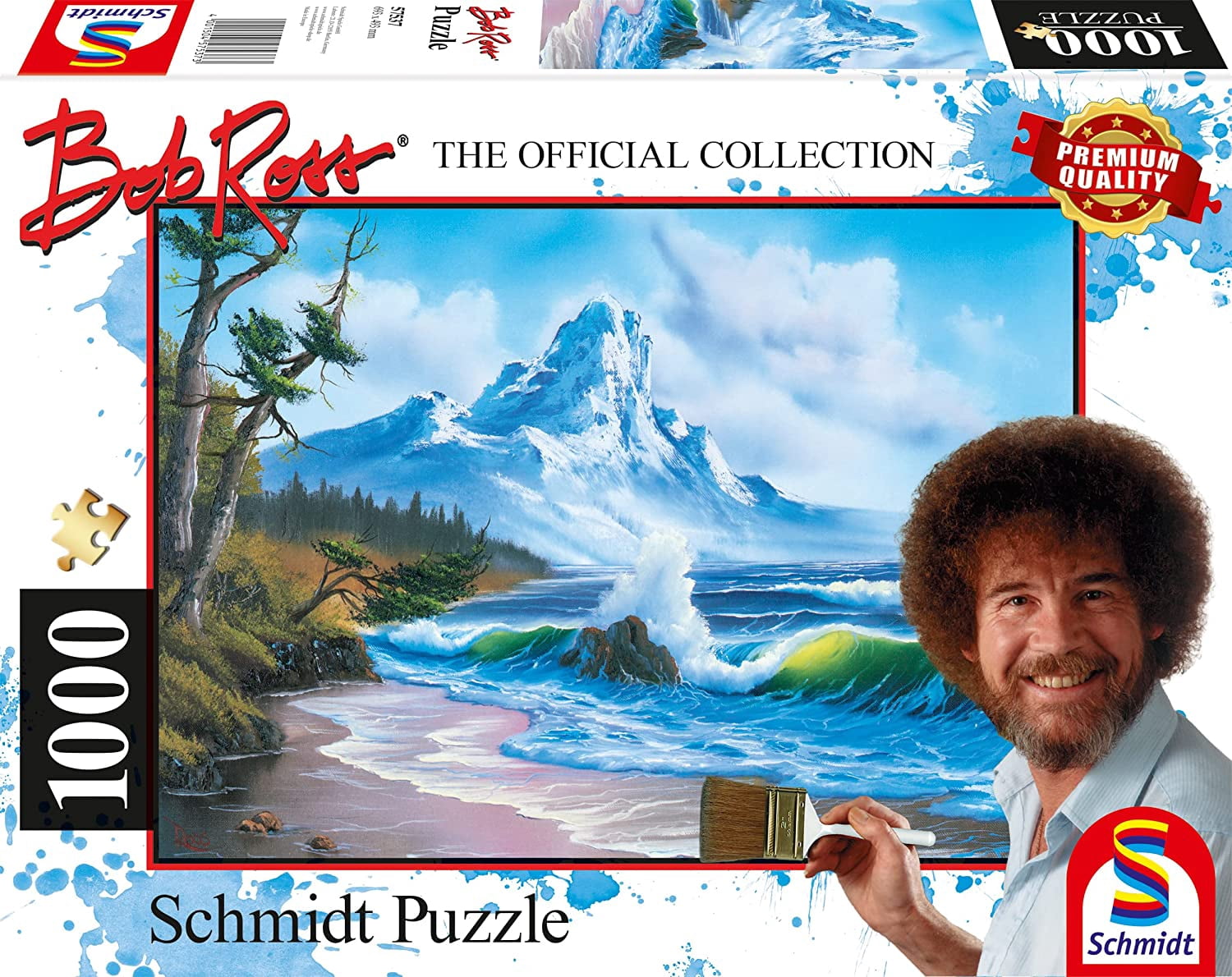 Bob Ross, Mountain by the Sea, 1000 Piece Jigsaw Puzzle, Normal Schmidt ...