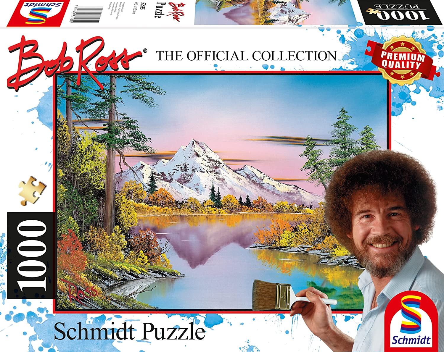 Bob Ross Reflections 1000-Piece Jigsaw Puzzle, Normal Schmidt Spiele ...