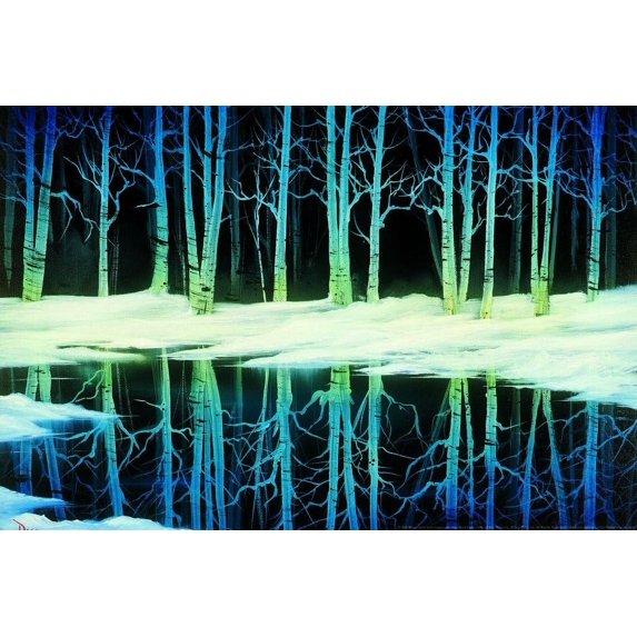 Bob Ross Snow Birch Art Print Painting Bob Ross Poster Bob Ross ...