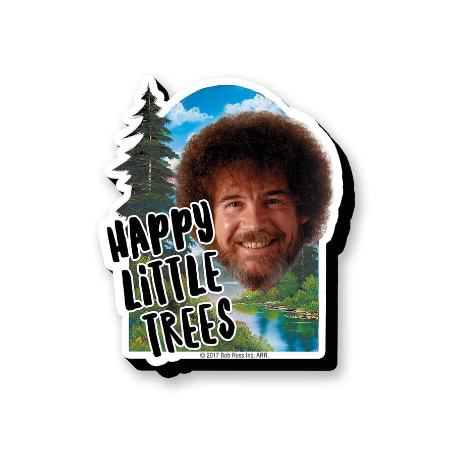 Bob Ross Trees Funky Chunky Magnet - Walmart.com