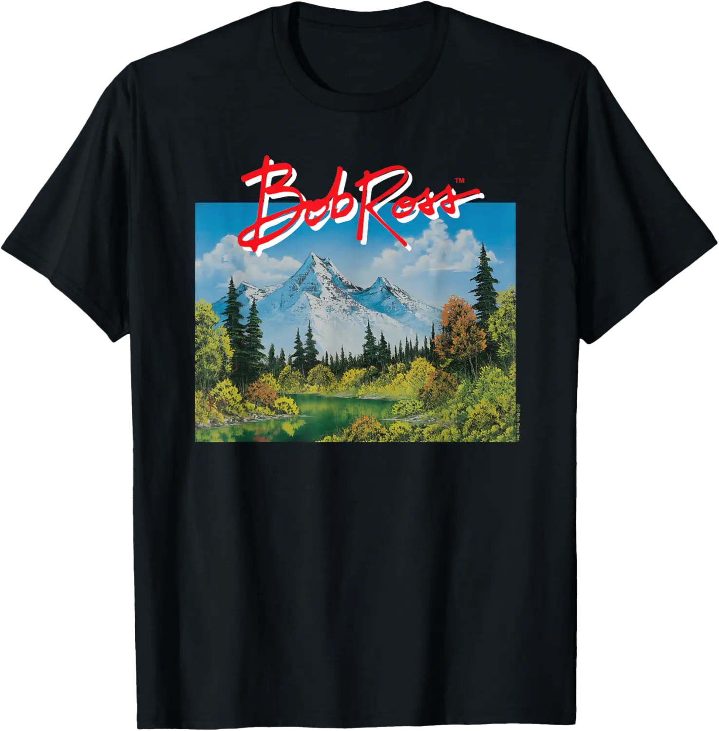 Bob Ross Valley Signature T-Shirt - Walmart.com