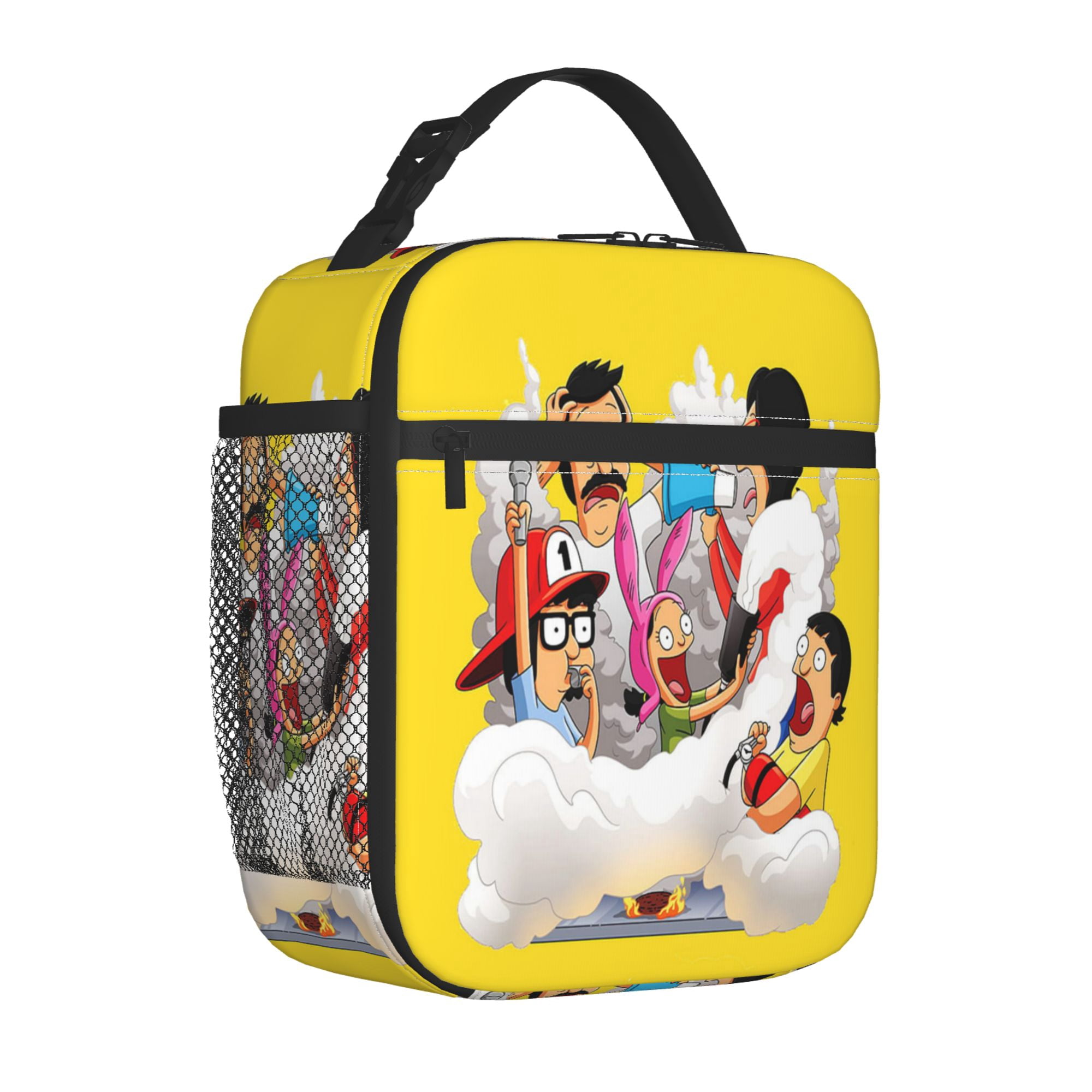 Bob'S Bur-Ger Lunch Bag Reusable Insulated Lunch Box Meal Handbag To ...