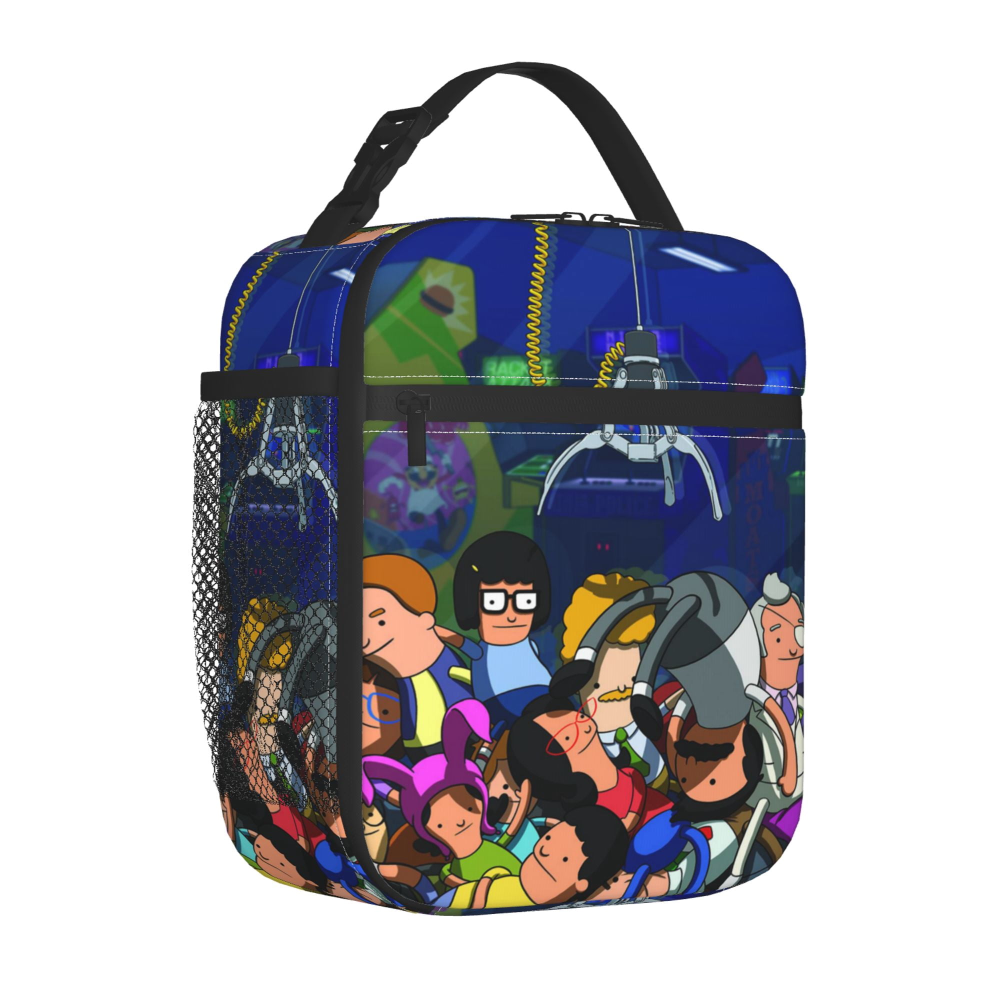 Bob'S Bur-Ger Lunch Bag Reusable Insulated Lunch Box Meal Handbag To ...