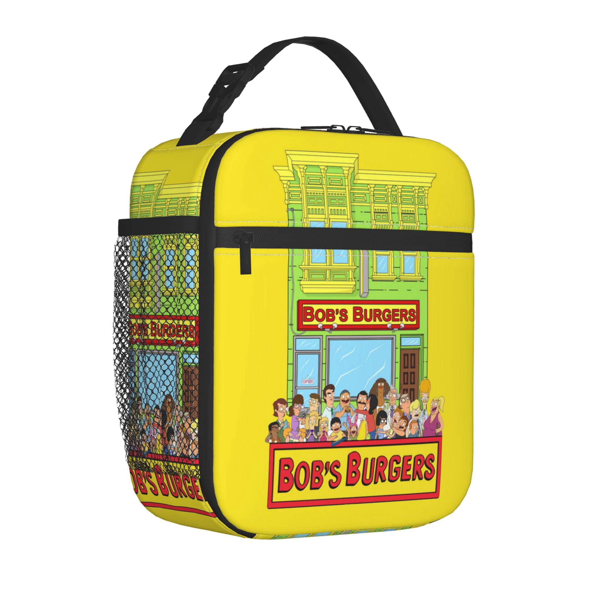 Bob'S Bur-Ger Lunch Bag Reusable Insulated Lunch Box Meal Handbag To ...