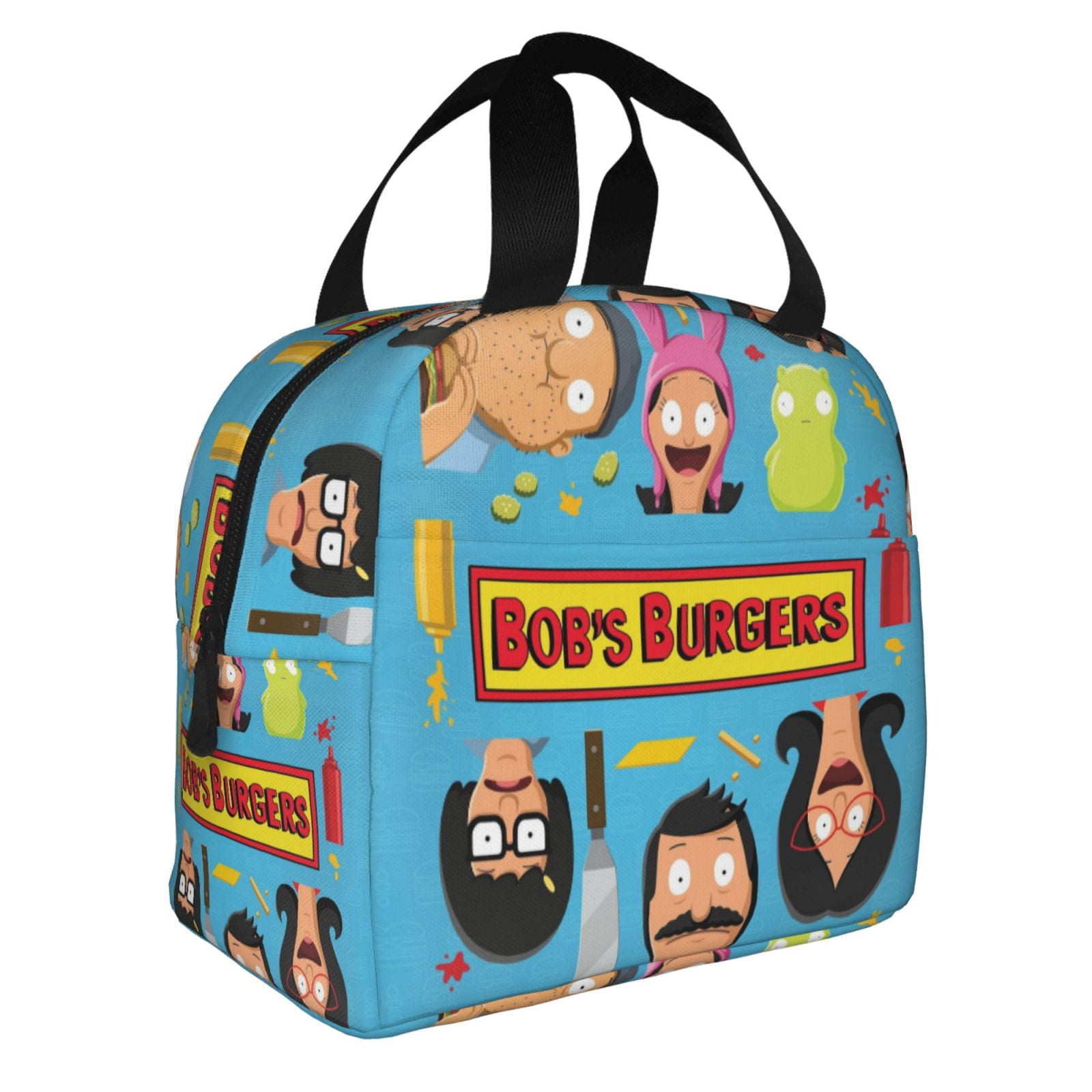 Bob'S Bur-Ger Lunch Bag Reusable Lunch Tote Insulated Cooler Lunch Box ...