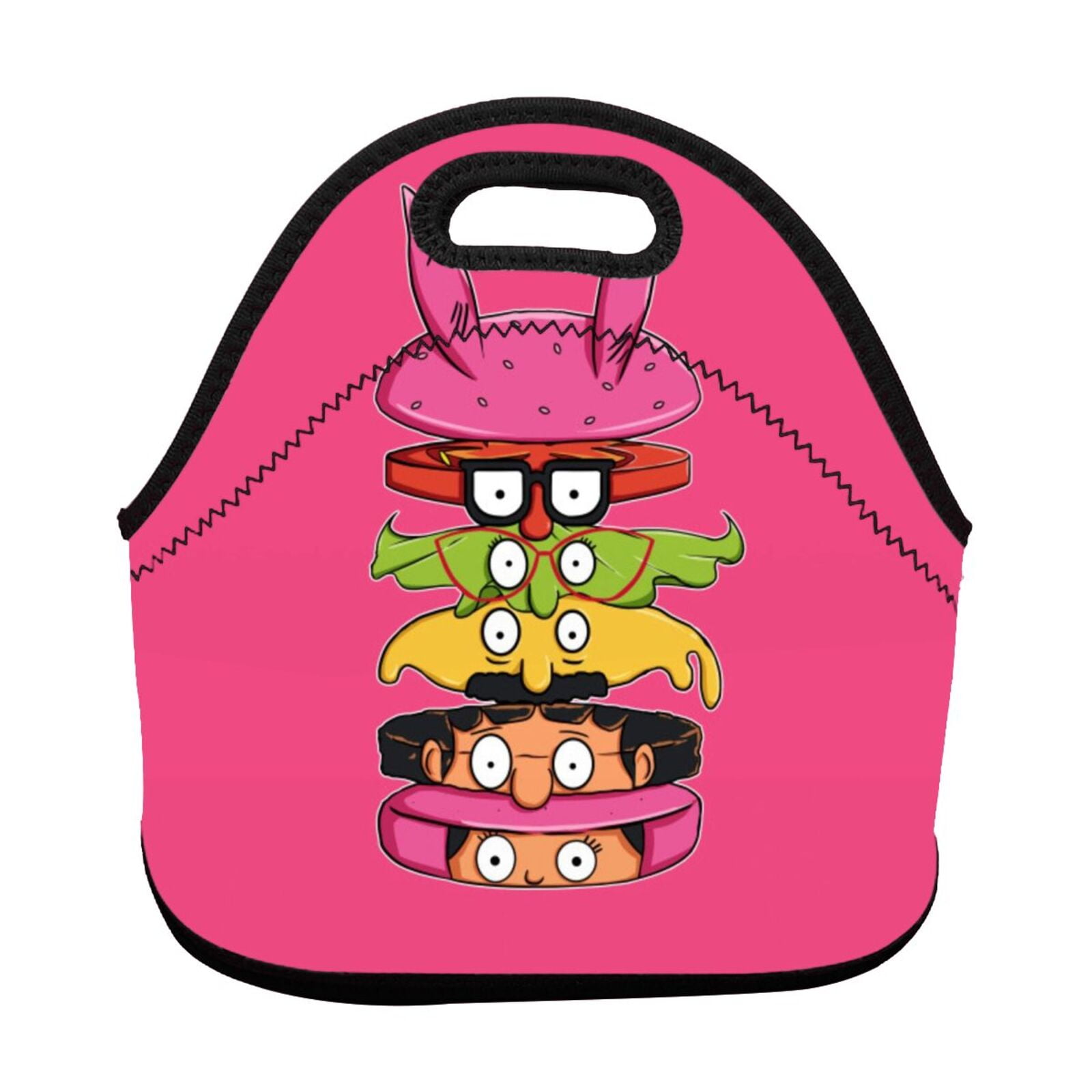 Bob'S Burgers (10) Reusable Neoprene Lunch Bag Insulated Lunch Box ...