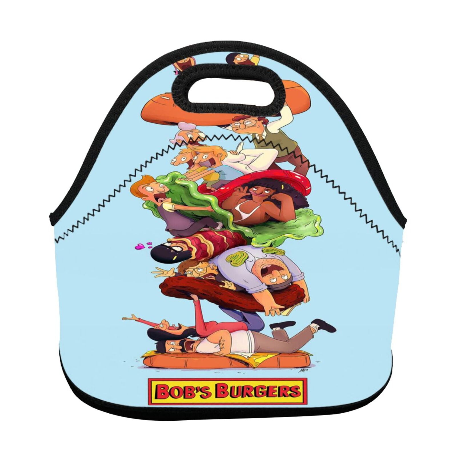 Bob'S Burgers (11) Reusable Neoprene Lunch Bag Insulated Lunch Box ...