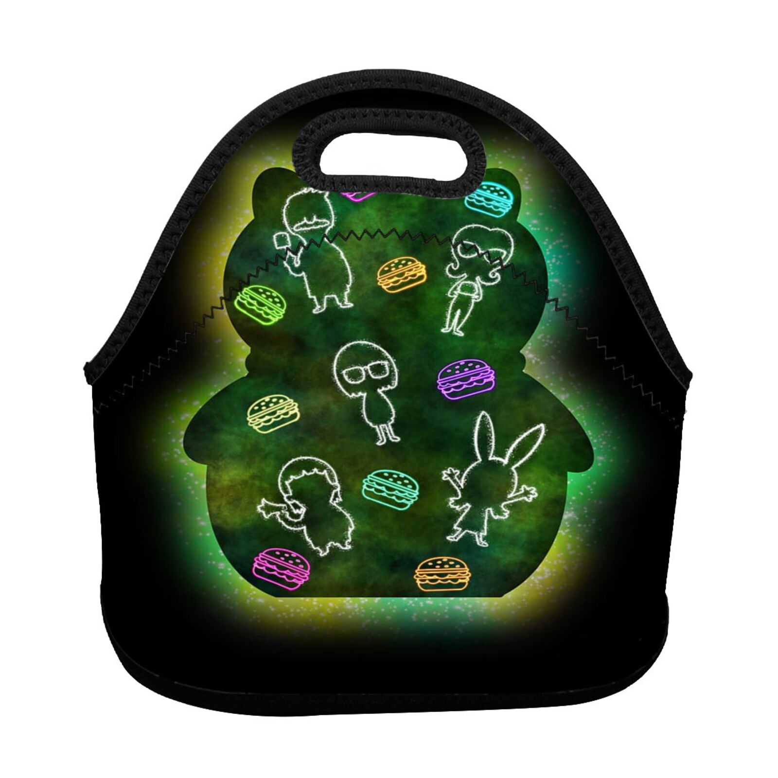 Bob'S Burgers (32) Reusable Neoprene Lunch Bag Insulated Lunch Box ...