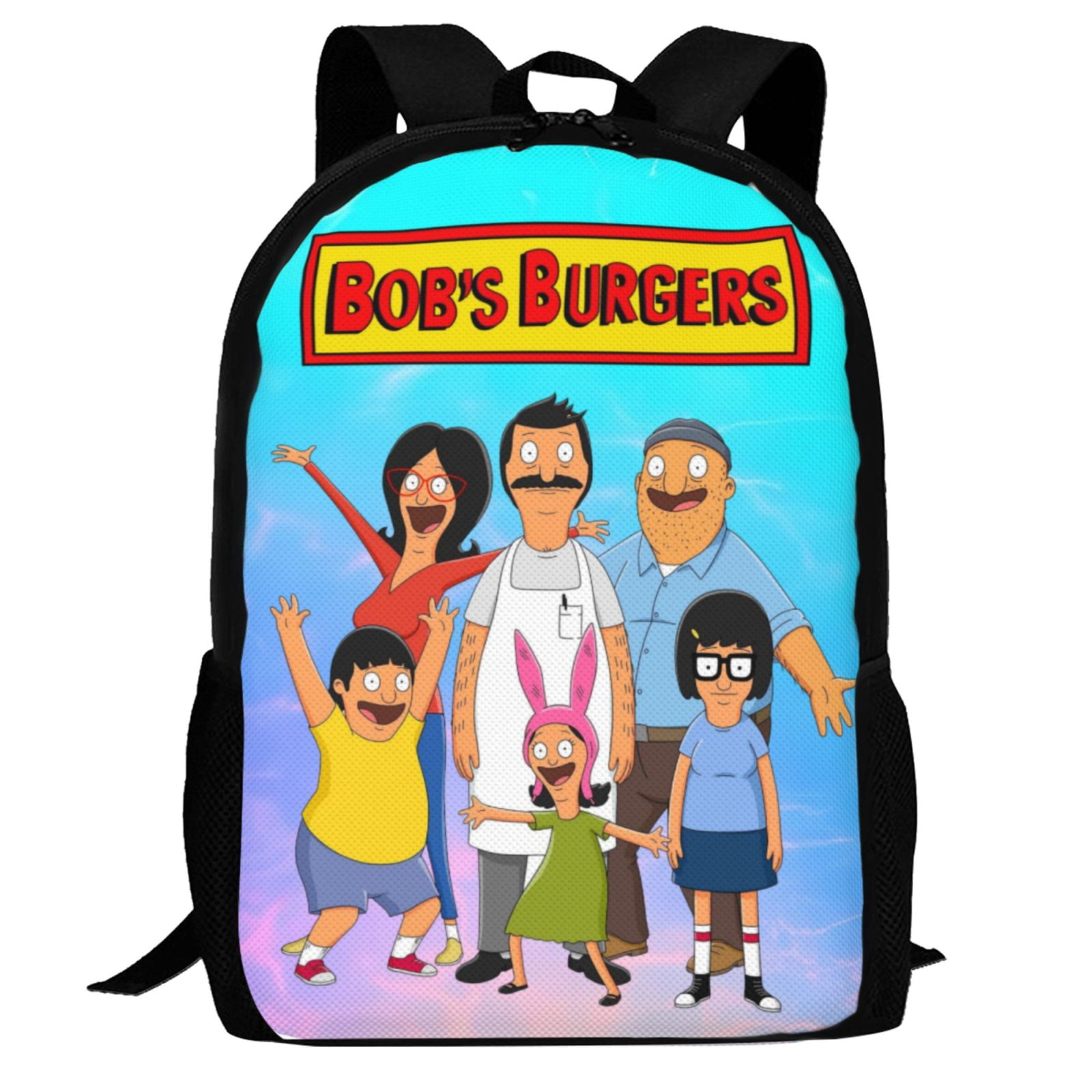 Bob'S Burgers Backpack,3d Print Laptop Backpack Lightweight Casual ...