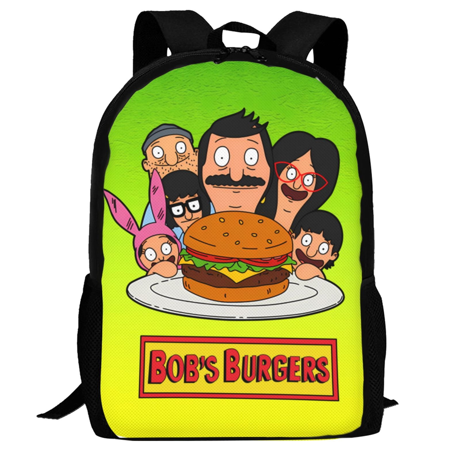 Bob'S Burgers Backpack,3d Print Laptop Backpack Lightweight Casual ...