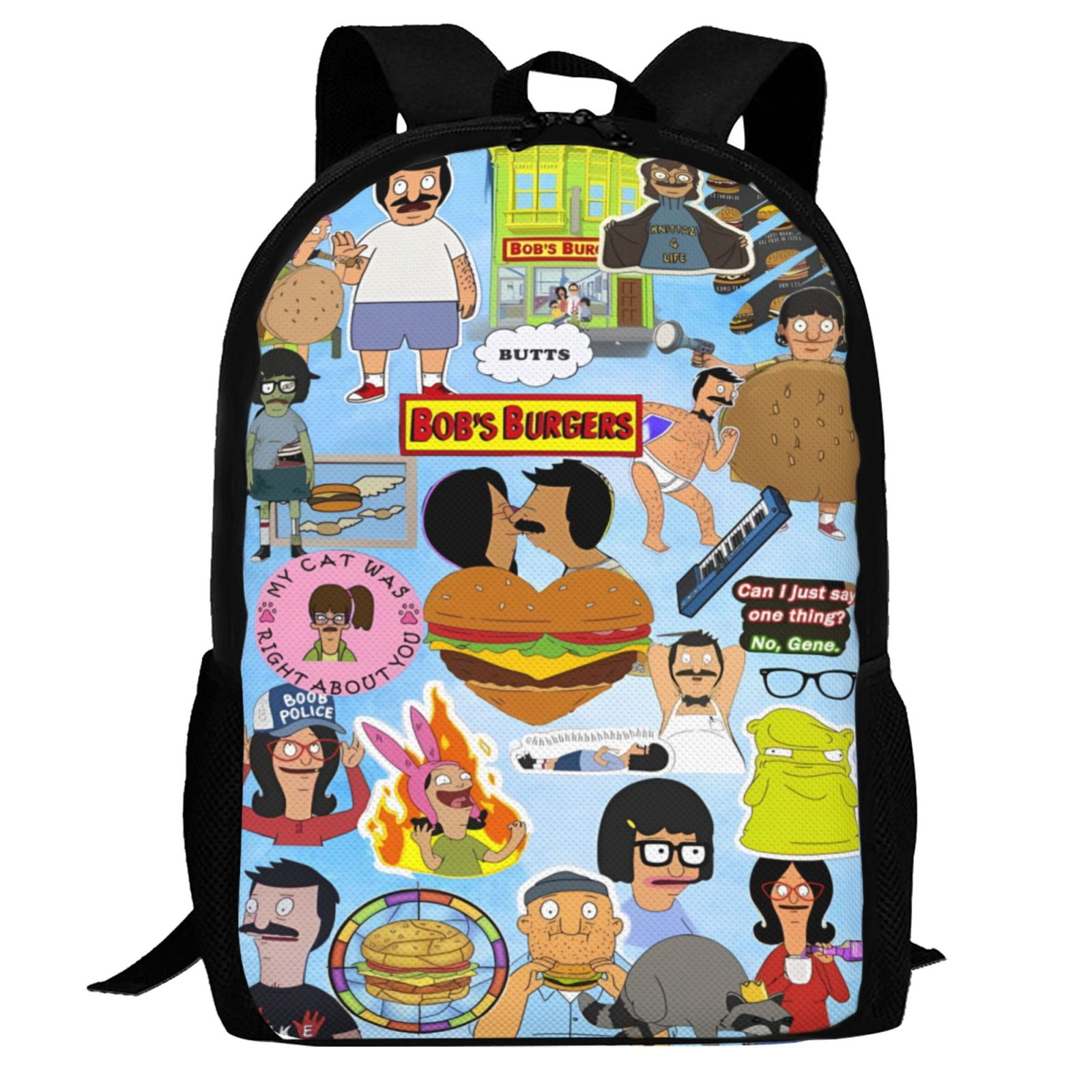 Bob'S Burgers Backpack,3d Print Laptop Backpack Lightweight Casual ...