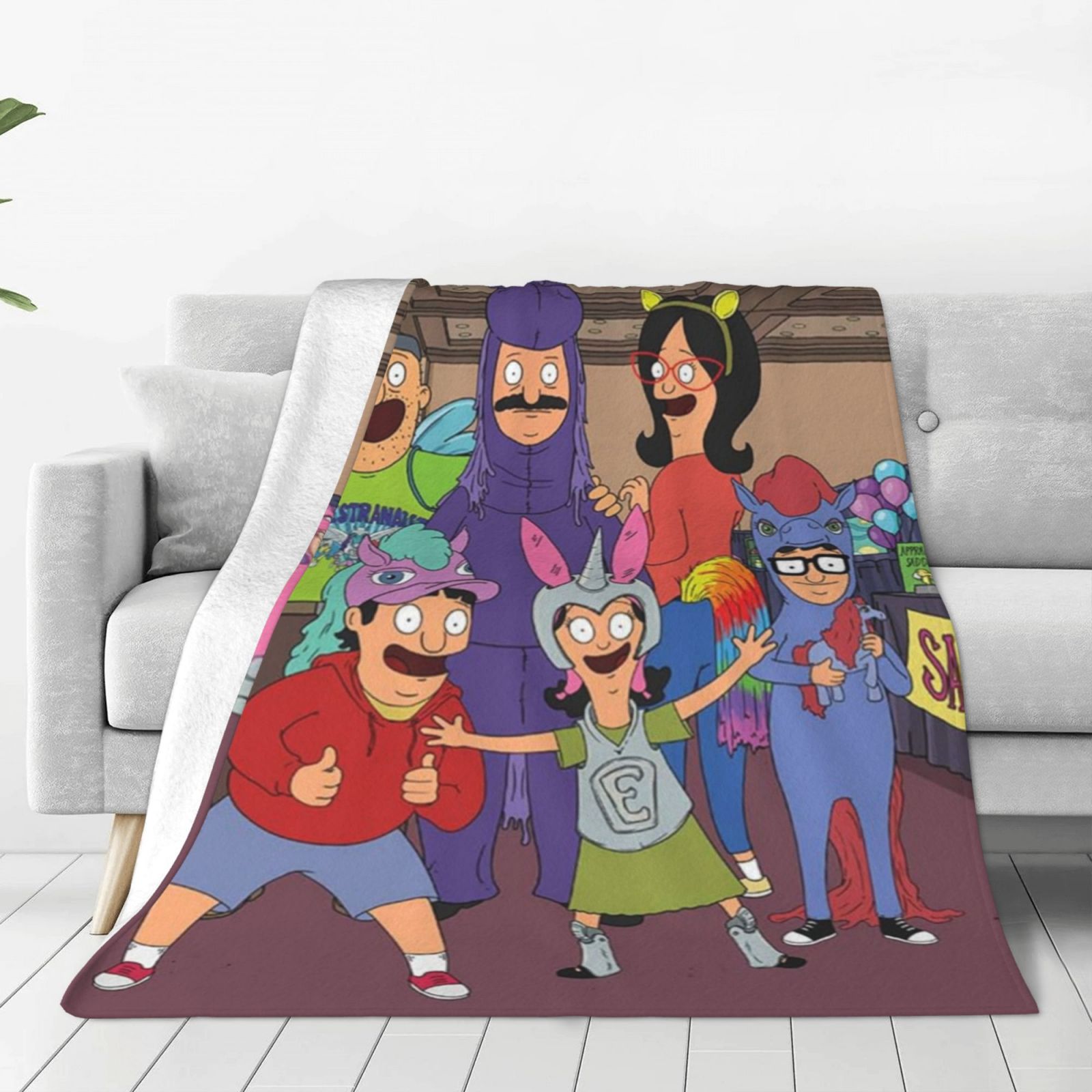 Bob'S Burgers Blanket Super Soft Cozy Throw Blanket Fuzzy Comfy Flannel ...