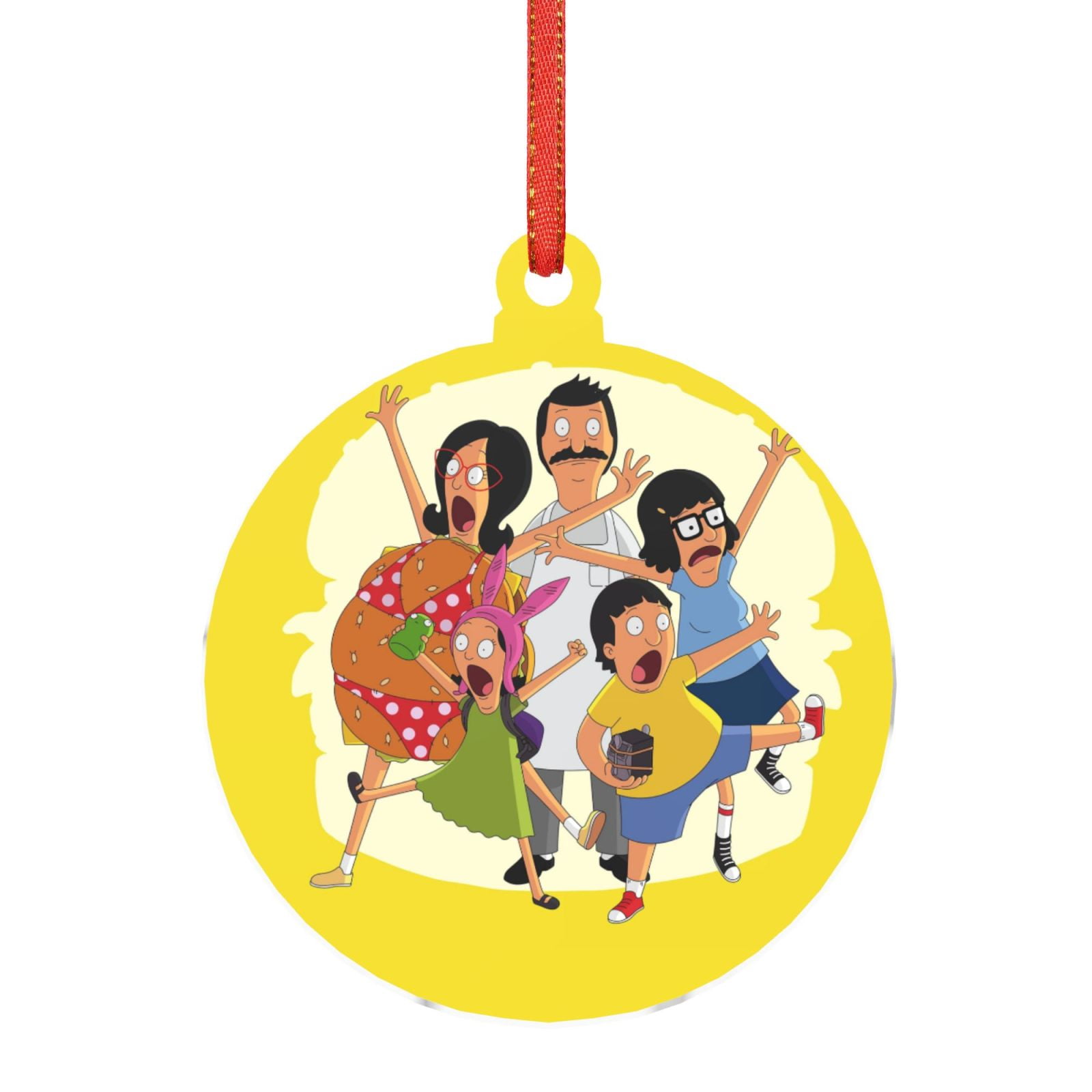 Bob'S Burgers Christmas Ornaments Acrylic Pendants Hanging Decorations ...