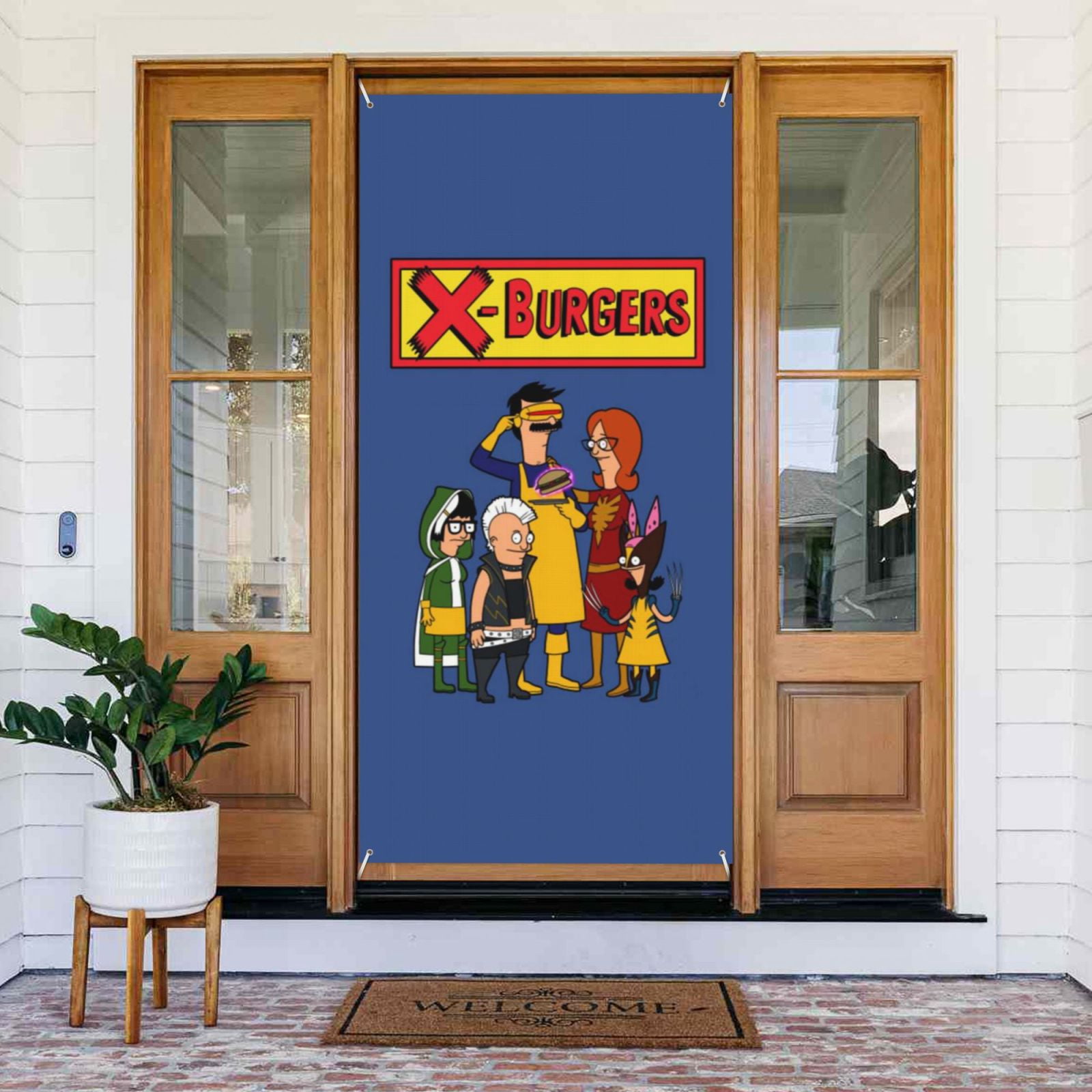Bob'S Burgers Door Cover Decoration Front Door Cover 72.8 X 35.4 Inch ...