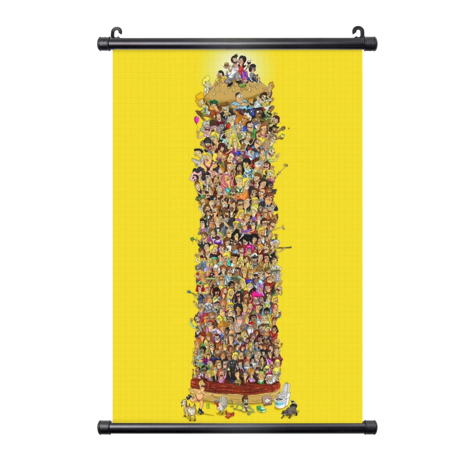 Bob'S Burgers Hanging Poster Plastic Shaft Canvas Wall Hanging Banner ...