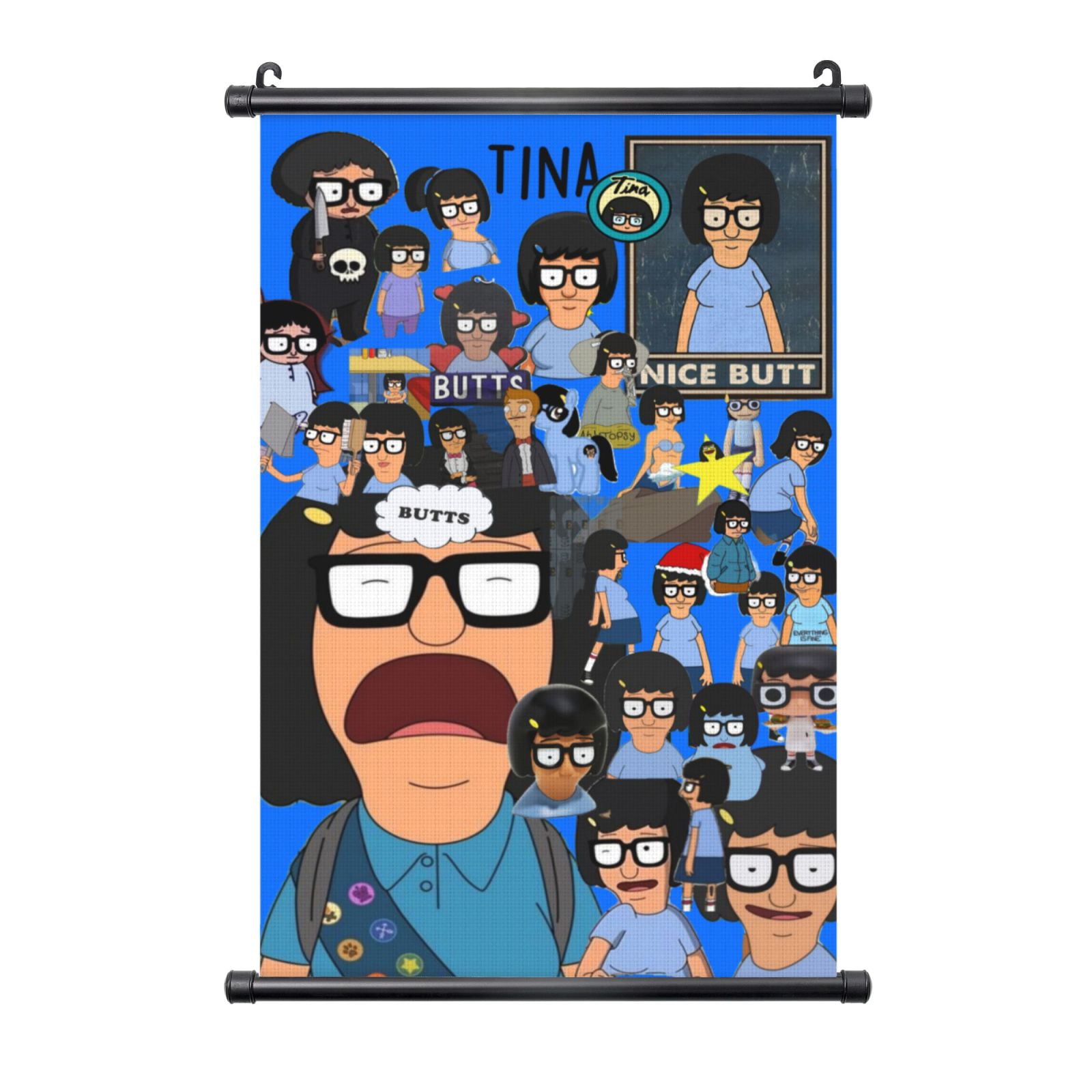 Bob'S Burgers Hanging Poster Plastic Shaft Canvas Wall Hanging Banner ...