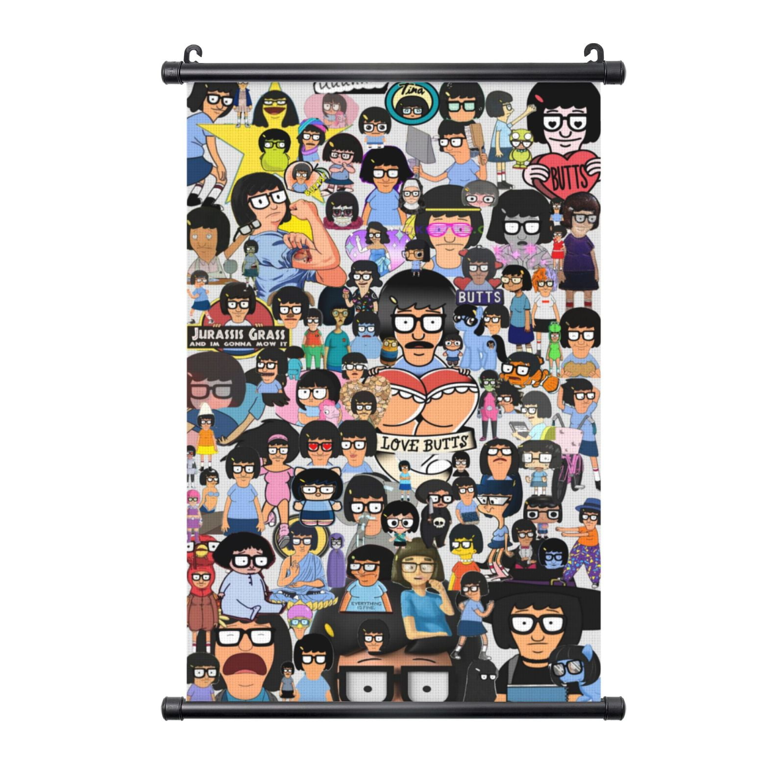 Bob'S Burgers Hanging Poster Plastic Shaft Canvas Wall Hanging Banner ...