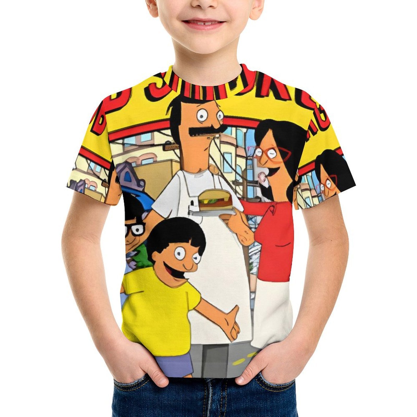 Bob'S Burgers Kids T-Shirt 3d Printed Graphic T-Shirts Boys And Girls ...