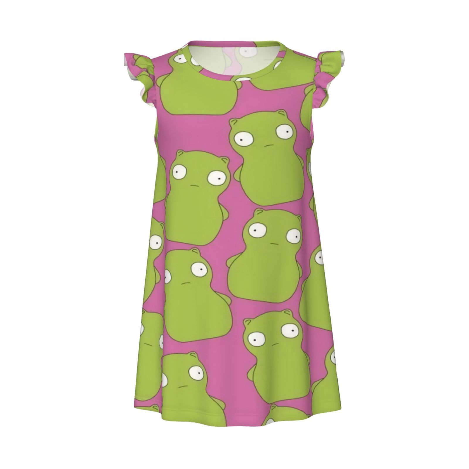 Bob'S Burgers Little Girls Nightgowns Soft Flutter Sleeve Night Dress ...
