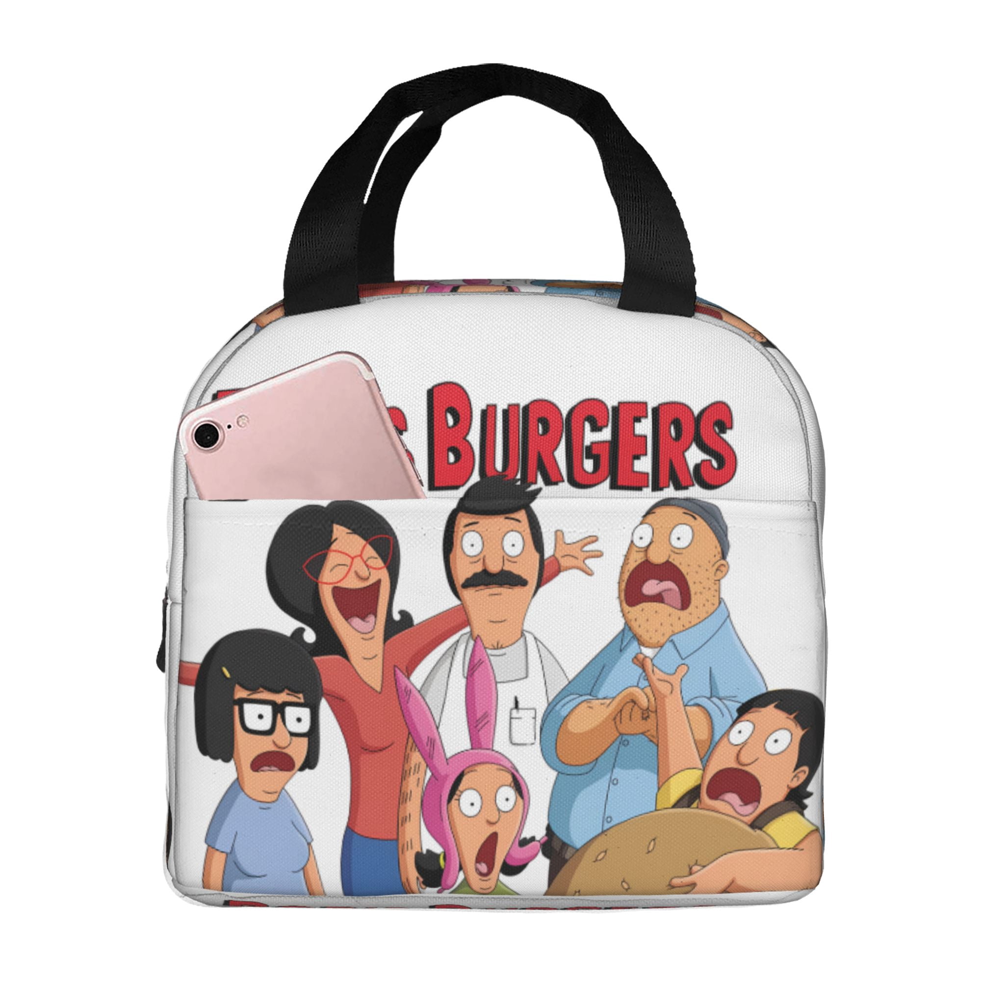 Bob'S Burgers Lunch Bag Tote Bag Insulated Lunch Box Picnic Beach ...
