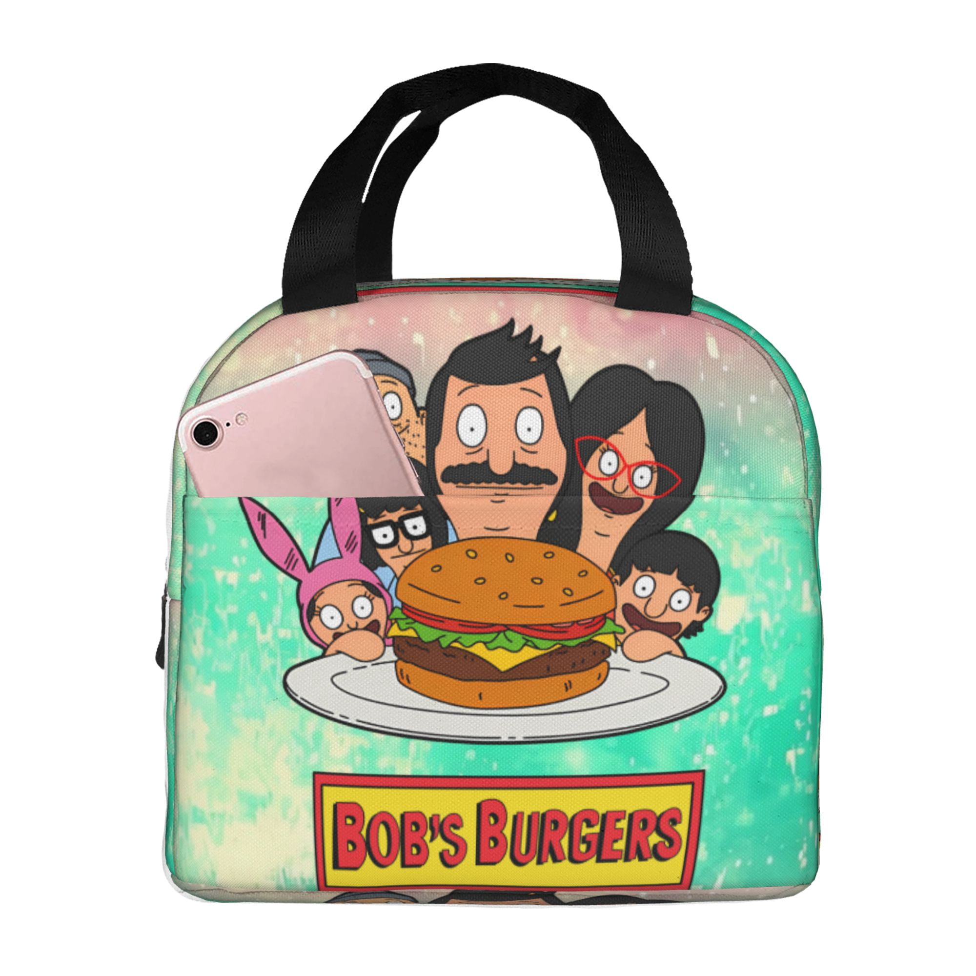 Bob'S Burgers Lunch Bag Tote Bag Insulated Lunch Box Picnic Beach ...